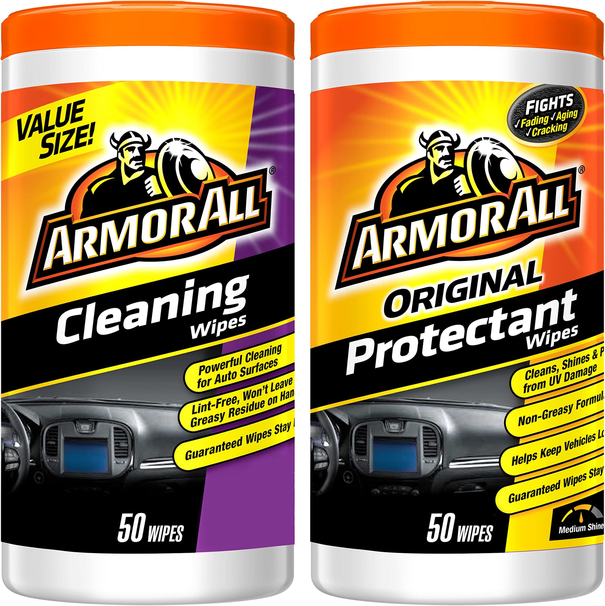 Amazon.com: Armor All Car Wipes, Original Protectant, 25 Count, (Pack ...