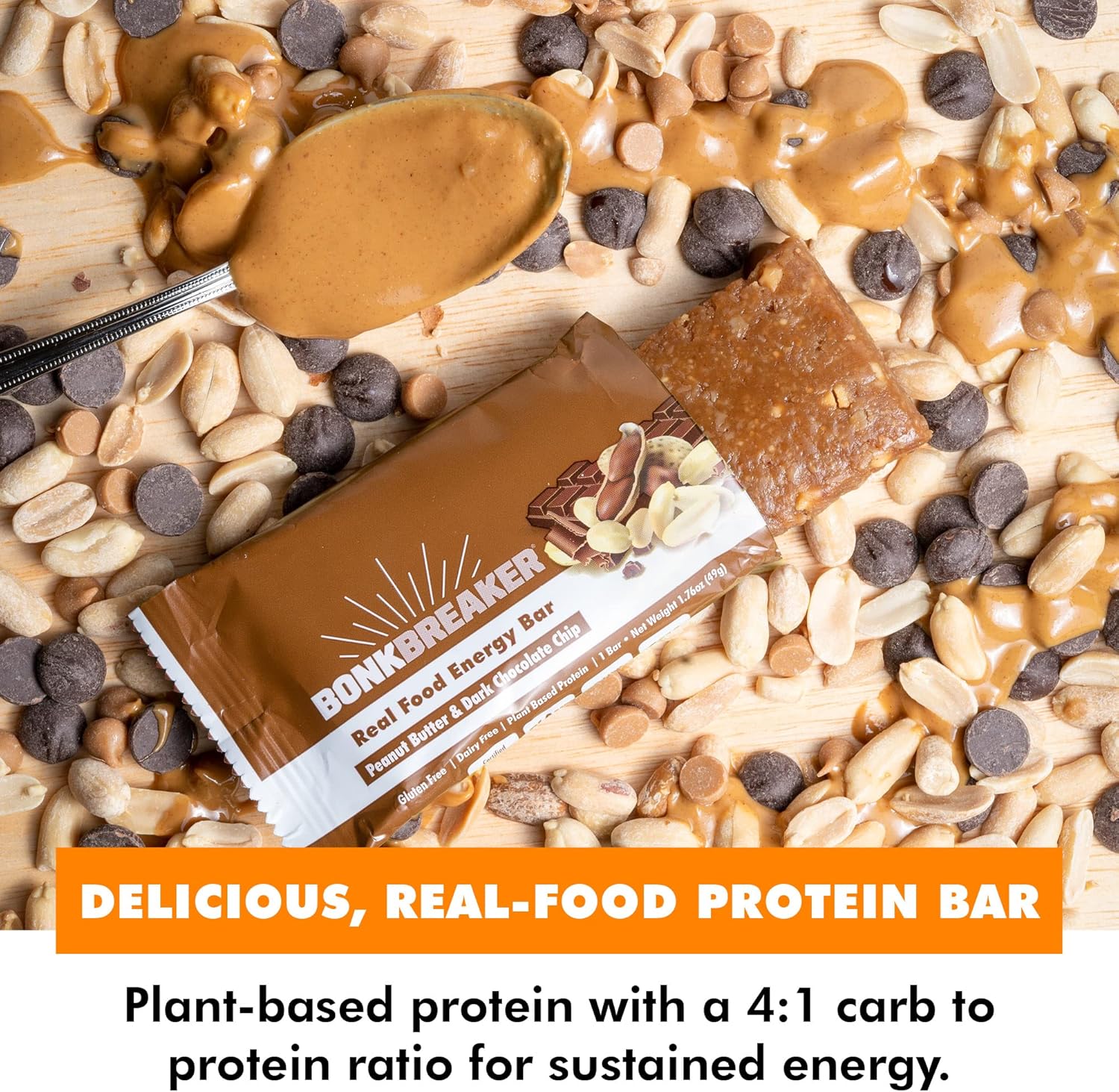 Bonk Breaker Barras de proteínas Caja con 12 B-BREAKER PEANUTCHOCOLATE ...