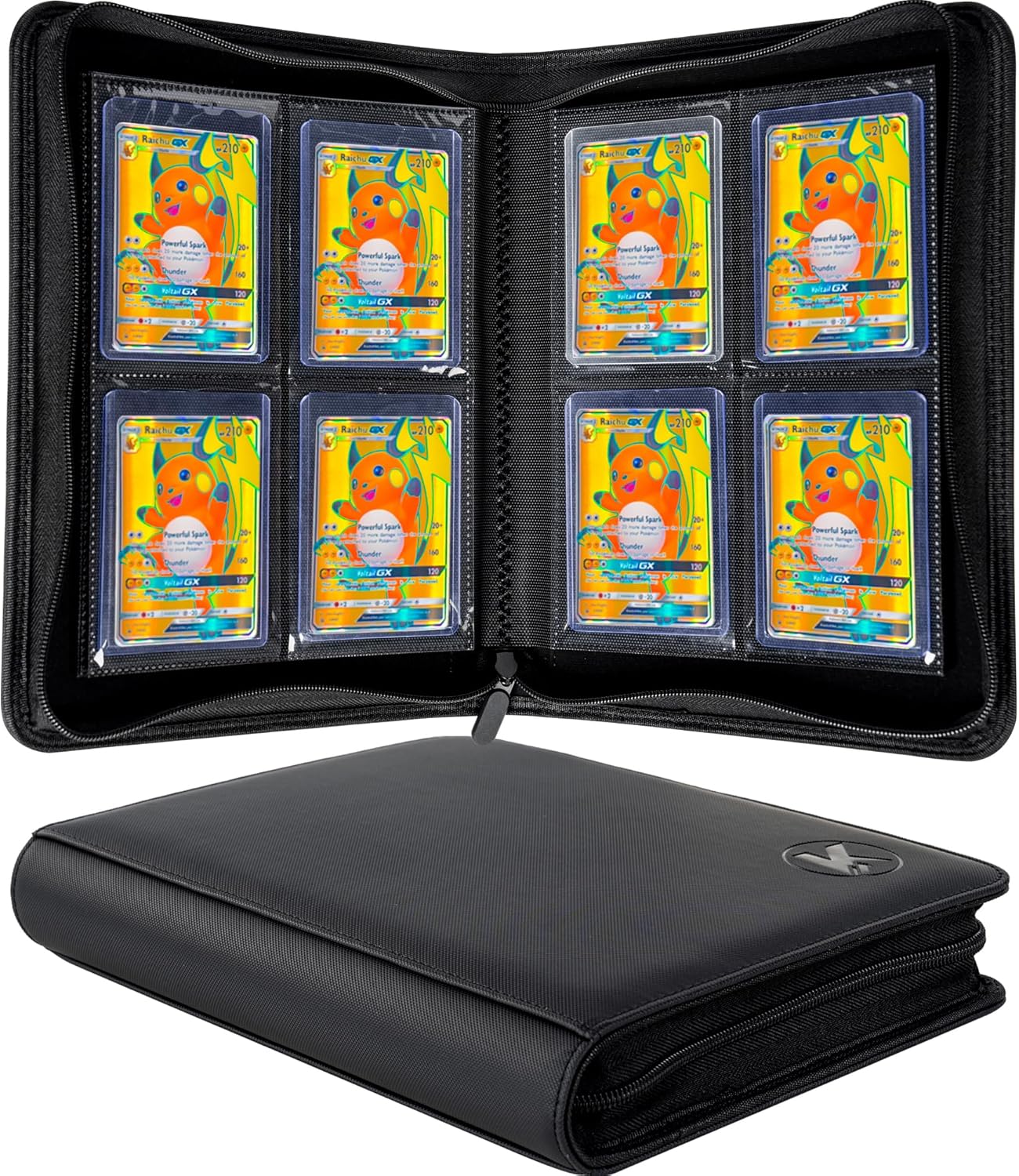 Amazon.com: KUOOKING Toploader Binder, Holds 112+ Toploaders, 4 Pocket ...