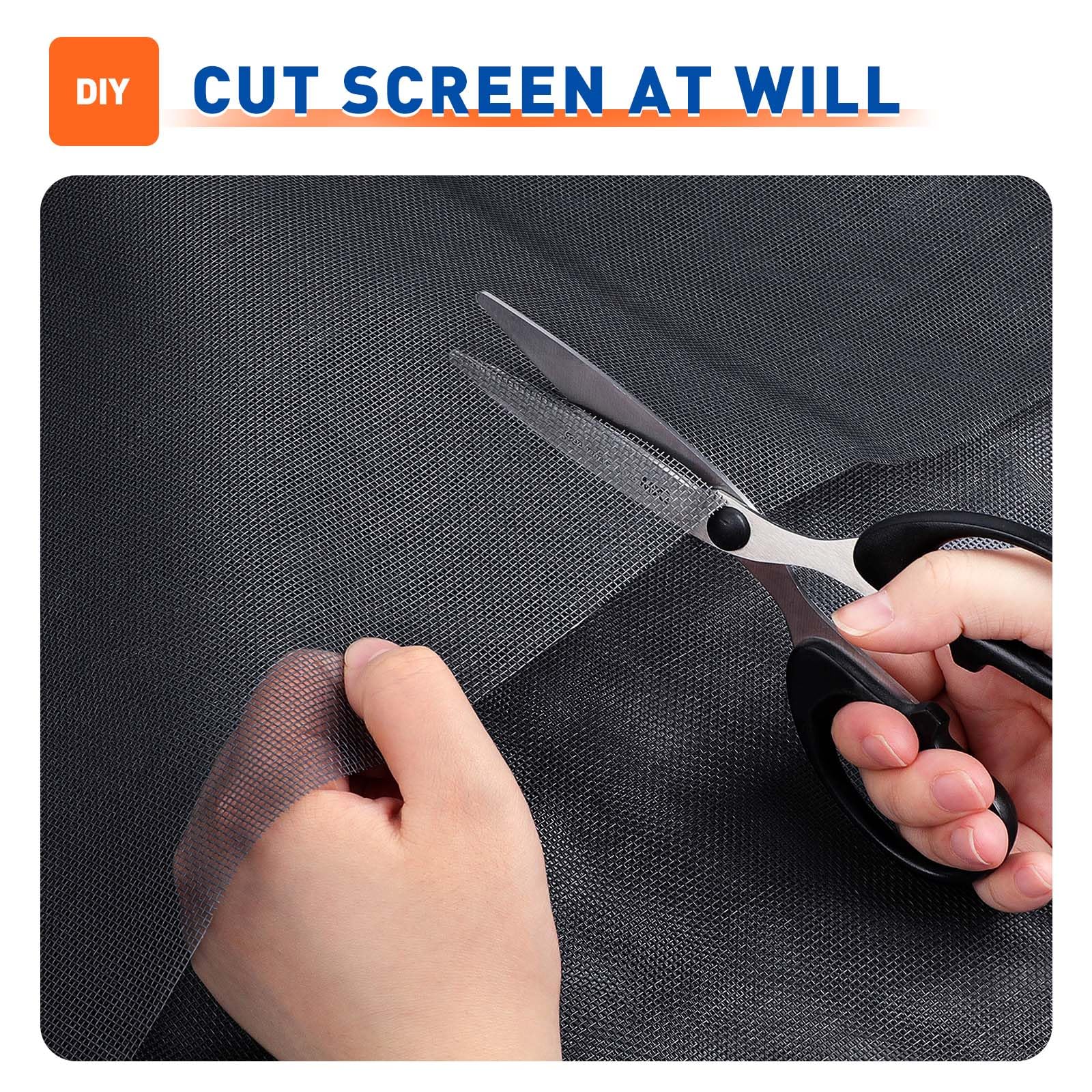 Snapklik.com : Window Screen Replacement, 59"W X 106"L Durable Screen ...