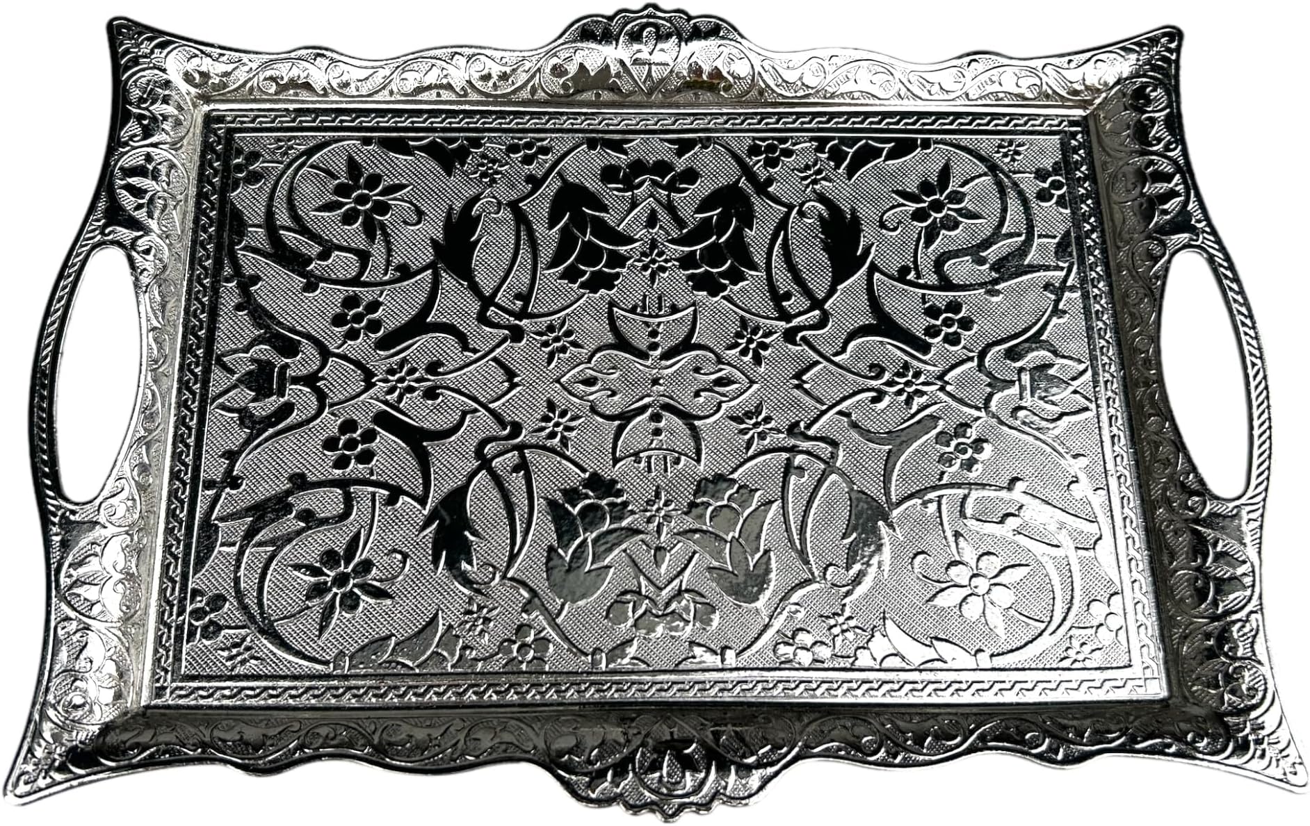 Amazon.com: Turkish Vintage Style Entertaining Tray - 14.6'' x 9.8 ...