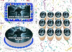 Amazon.com: Werewolf Cake Topper Edible Image Personalized Cupcakes ...