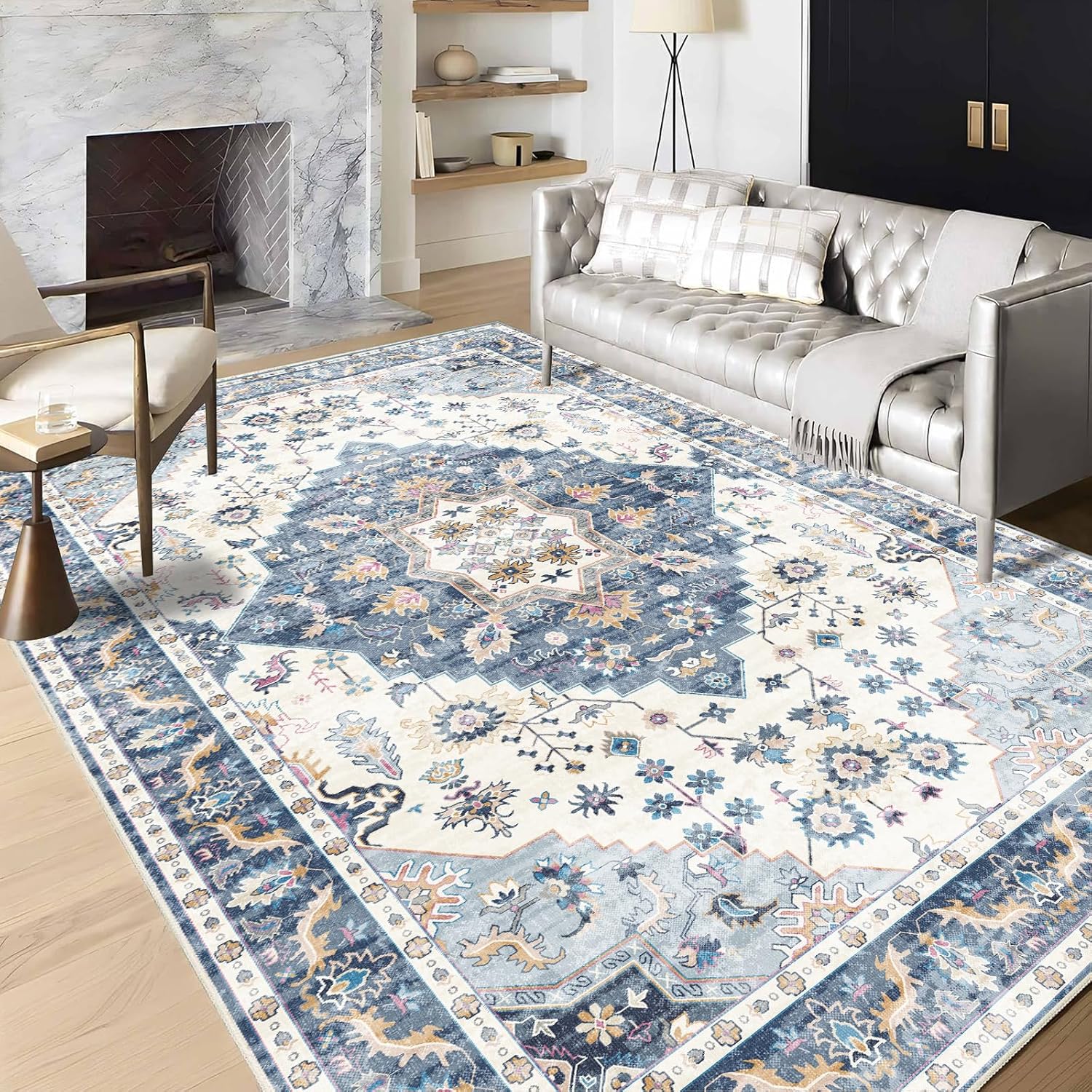 Amazon.com: Enkor Area Soft Rugs 6x9 Washable Non Slip Boho Floor Rugs ...