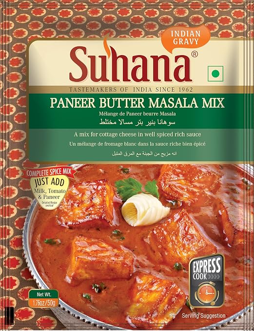 Suhana Paneer Butter Masala Ready to Cook Mix 50 gm (Pack of 8 ...