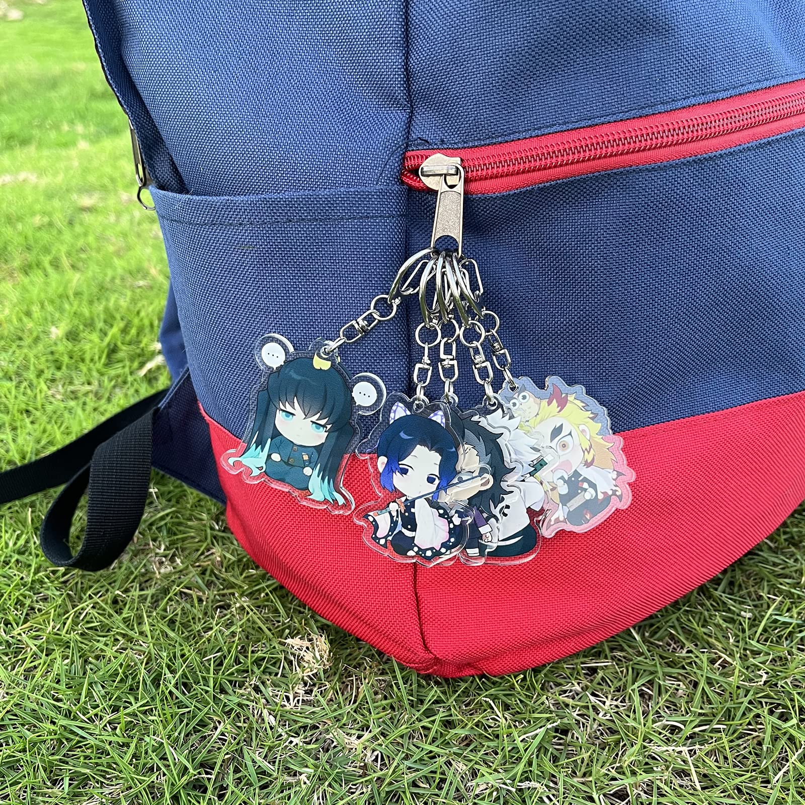 Snapklik.com : 5pcs Anime Character Figure Keychain Pendant Keychain ...