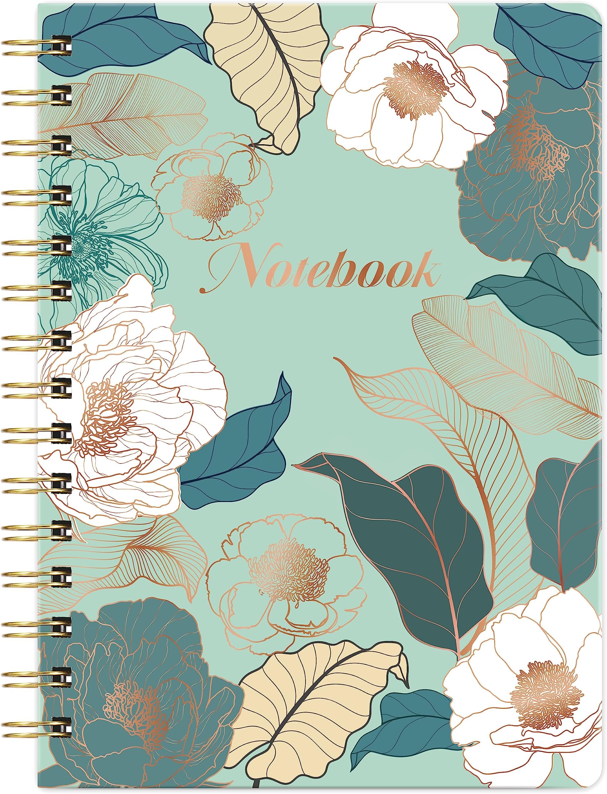 Amazon.com : Ruled Spiral Writing Notebook,A5 Hardcover Lined College ...