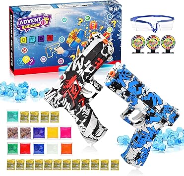 Amazon.com: 2 PCS Gel Ball Blaster Splat Orby Gun, Gel Gun Blasters Gun ...