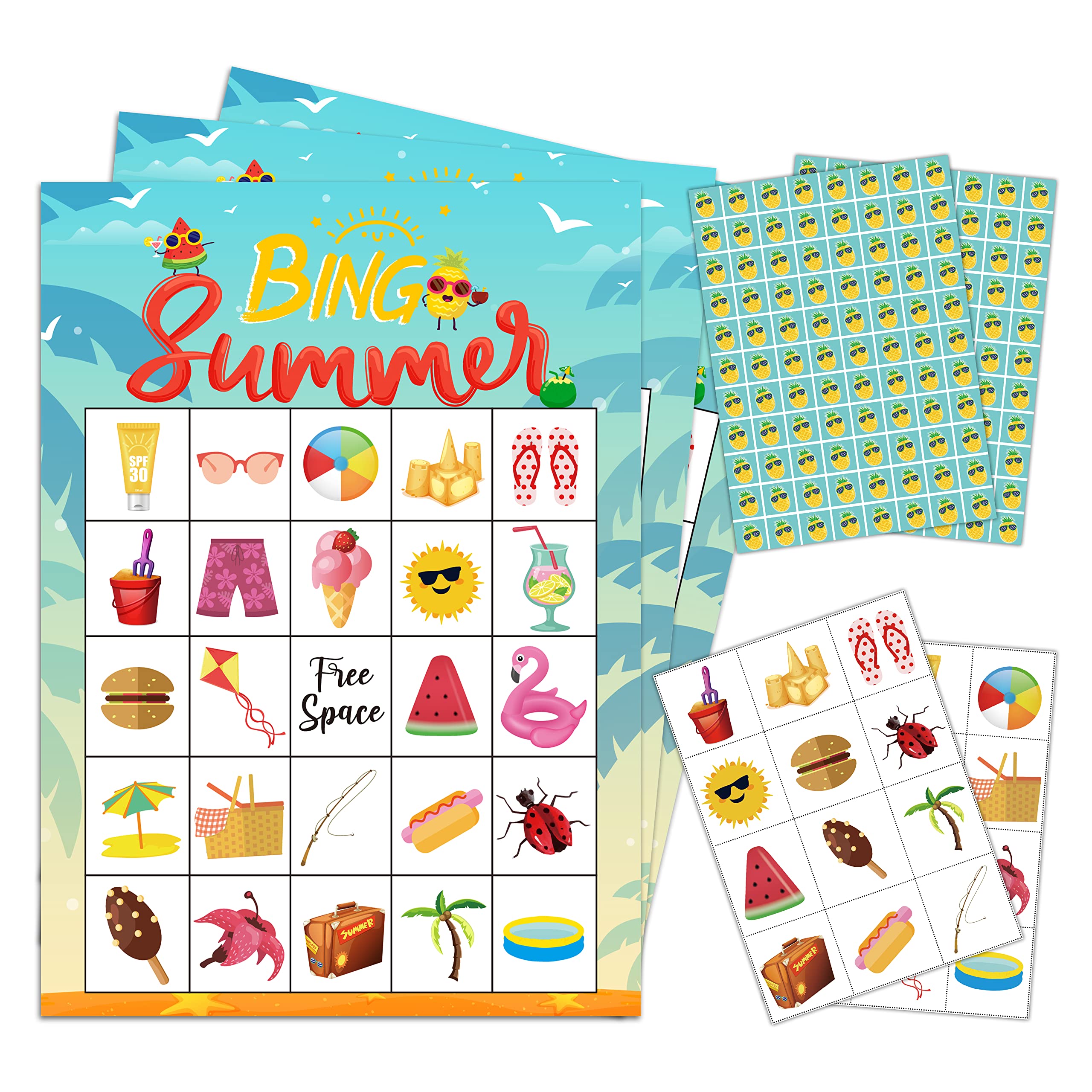 Bingo Cards Camping , Camp Adventure Bingo Game, Camp Birthday Party ...