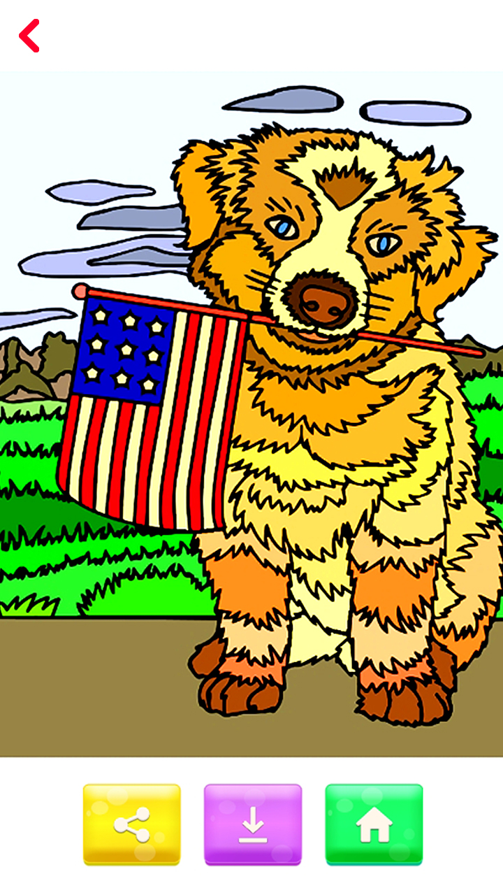 Animal Coloring Book : Dogs Color By Number - Coloring Games - App on ...