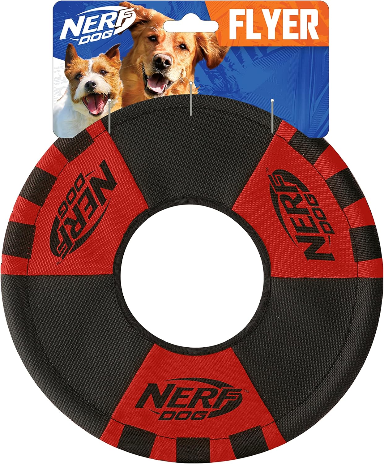 Pet Supplies : Nerf Dog Trackshot Toss and Tug Ring Dog Toy ...