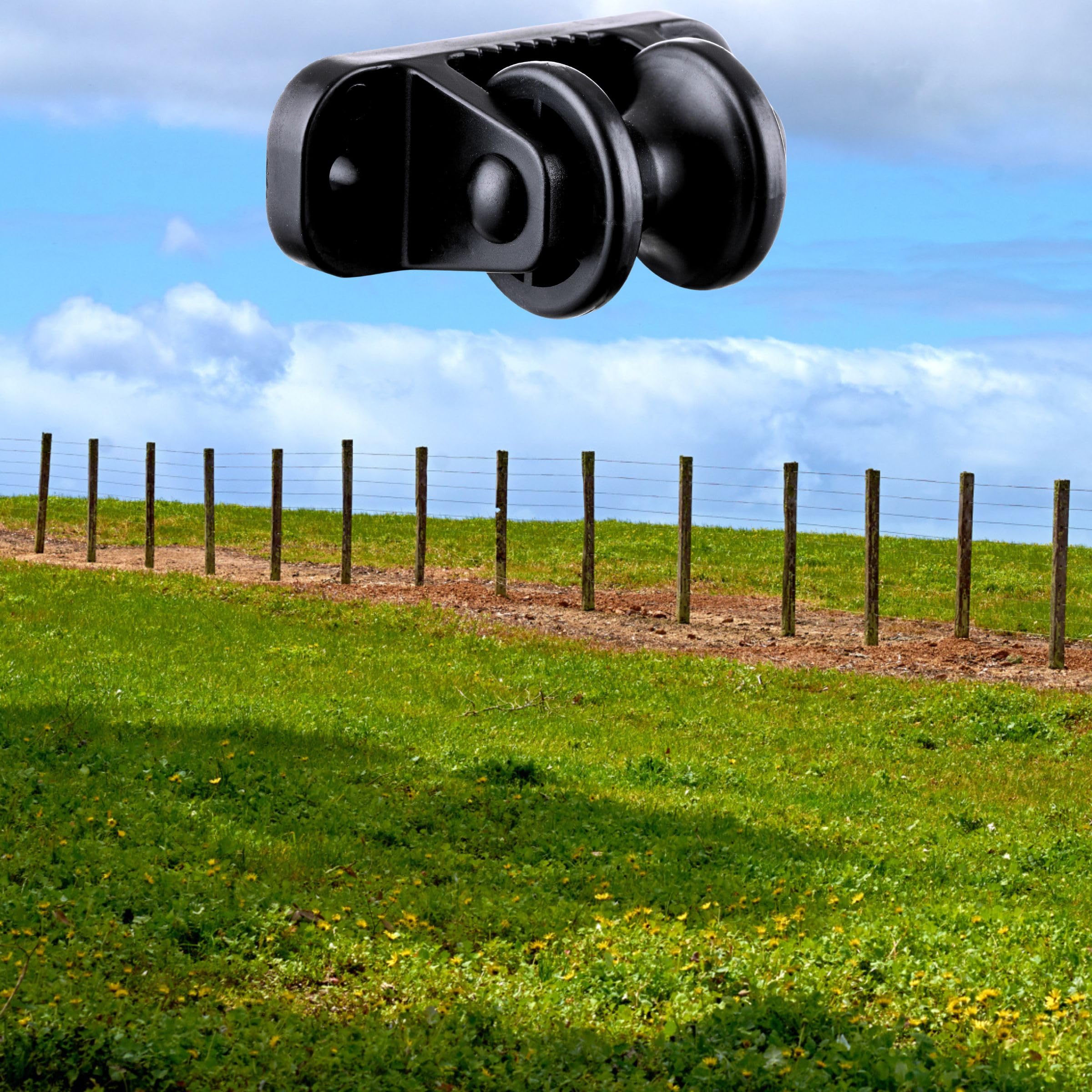 Wood Fence Post Corners For A Field