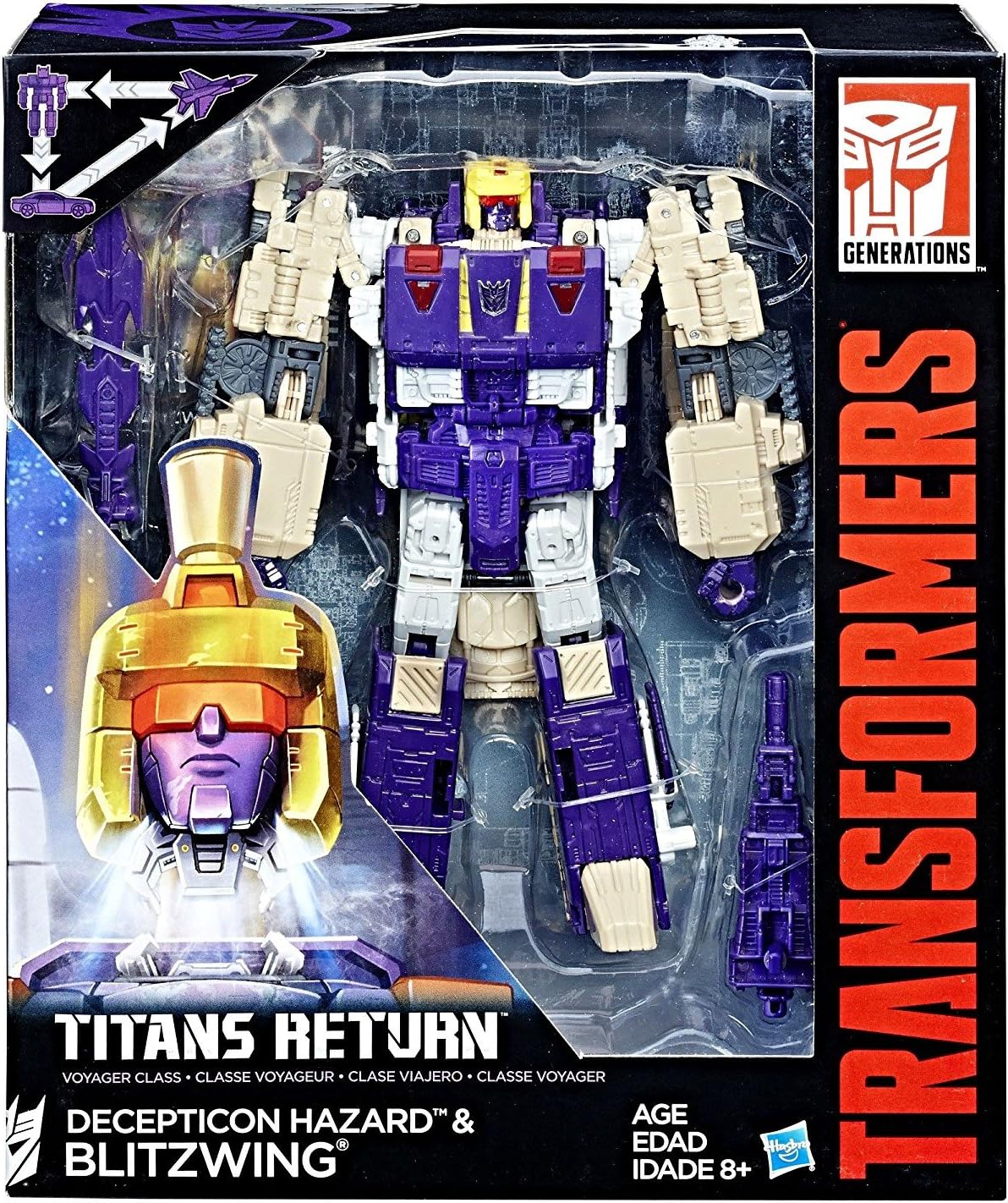Amazon.com: Transformers Generations Voyager Blitzwing Action Figure ...