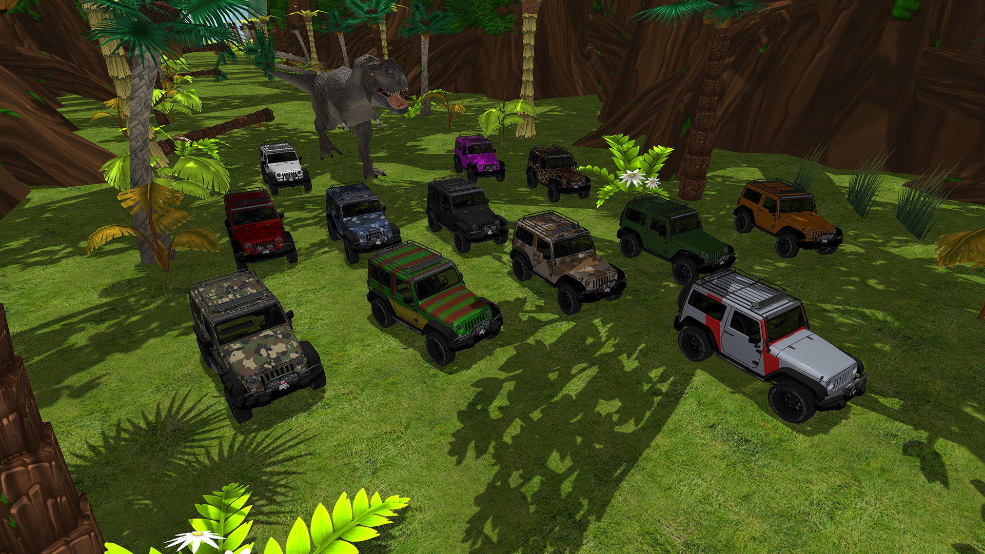 T-Rex Escape Dino Park - Jeep Chase Jurassic Dinosaur Games - App on ...