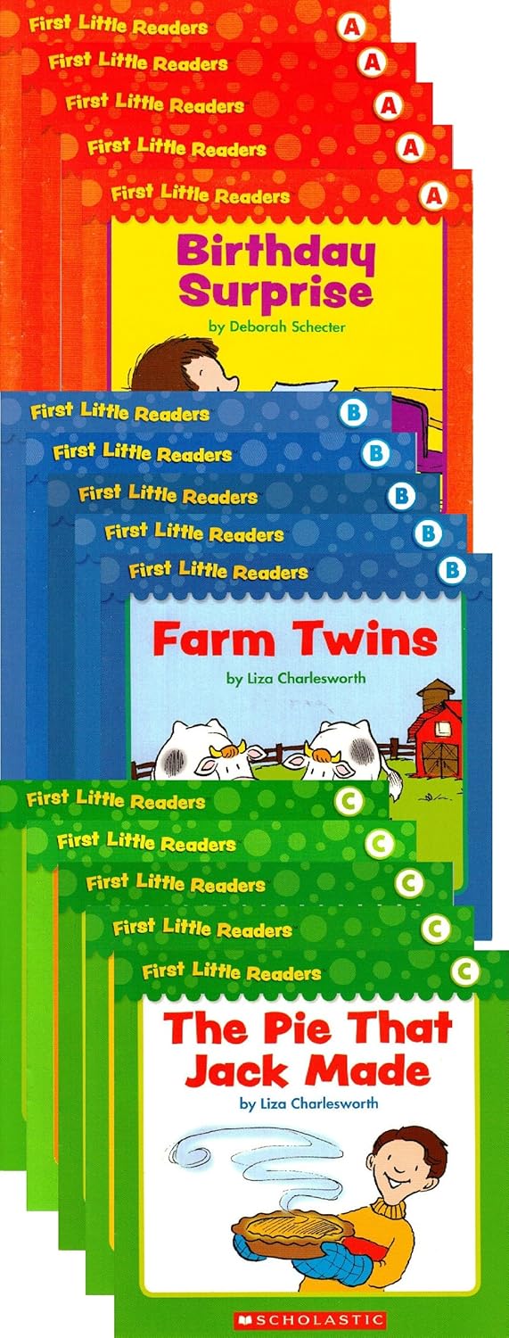 Scholastic First Little Readers Illustrated 30 Book Guided Reading Set ...