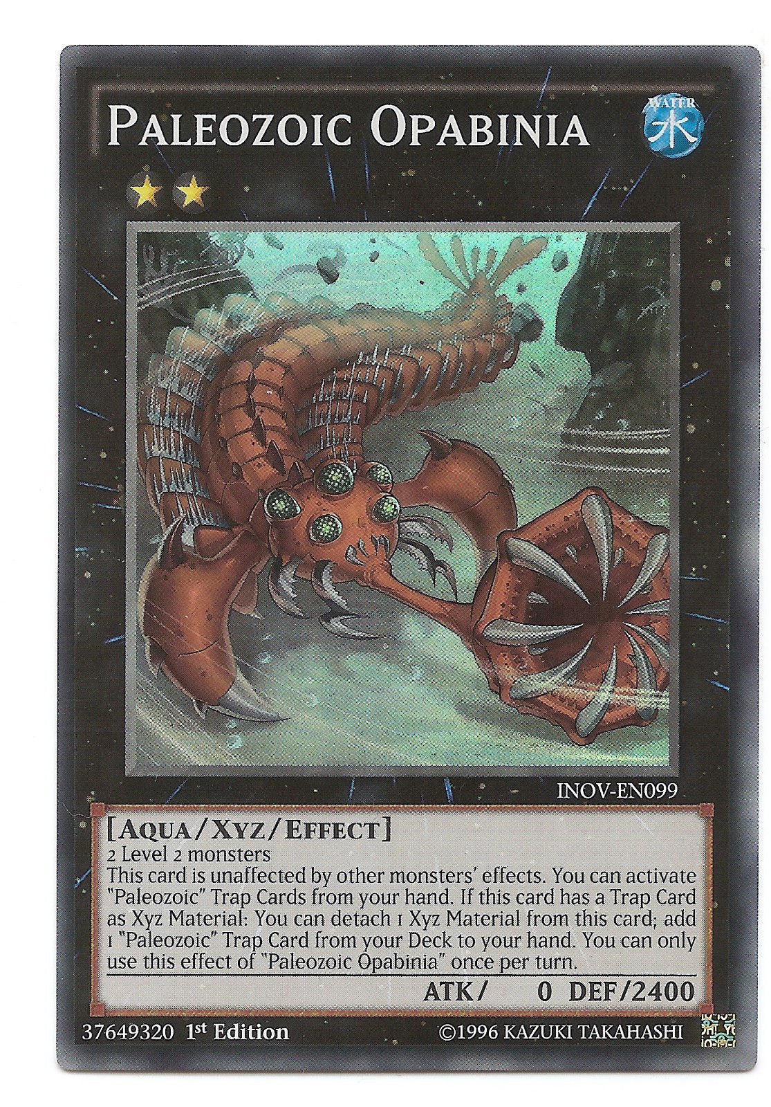 YuGiOh : INOV-EN099 1st Ed Paleozoic Opabinia Super Rare Card - ( Yu-Gi ...