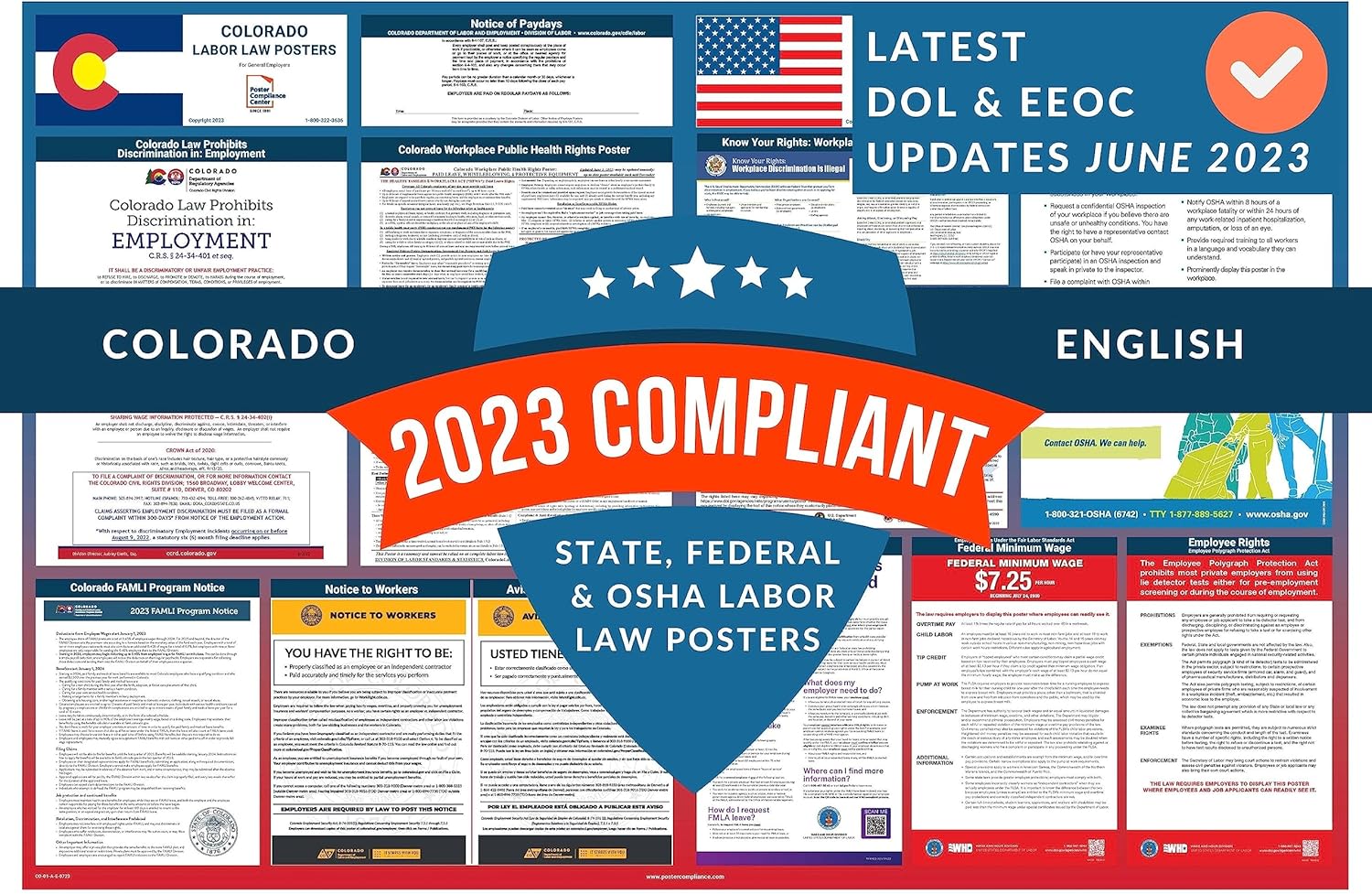 Amazon.com : Labor Law Posters 2023 - Colorado Labor Law Poster State ...