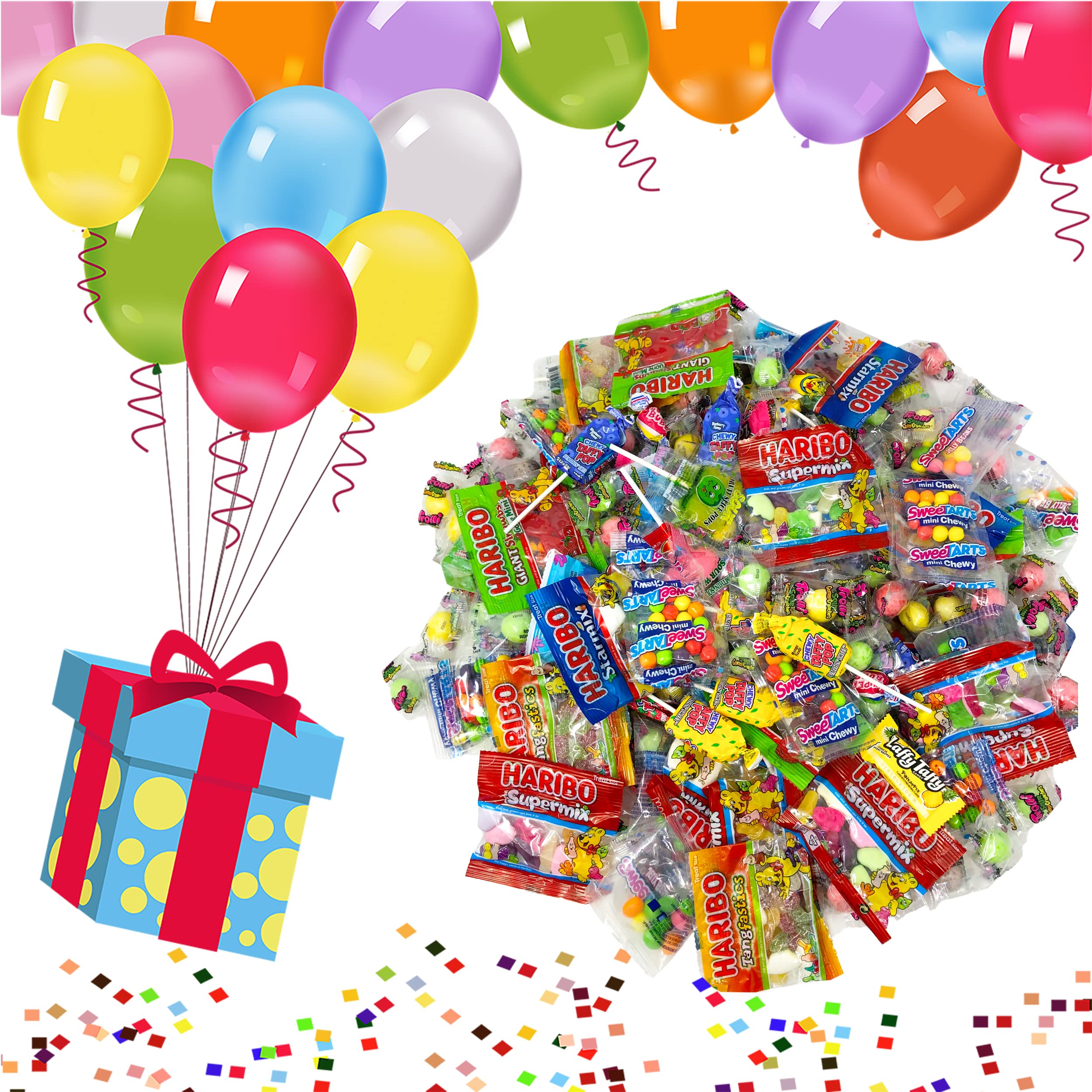 Buy BULK CANDY MIX, 5 LB of Assorted Individually Wrapped, Snack Size ...