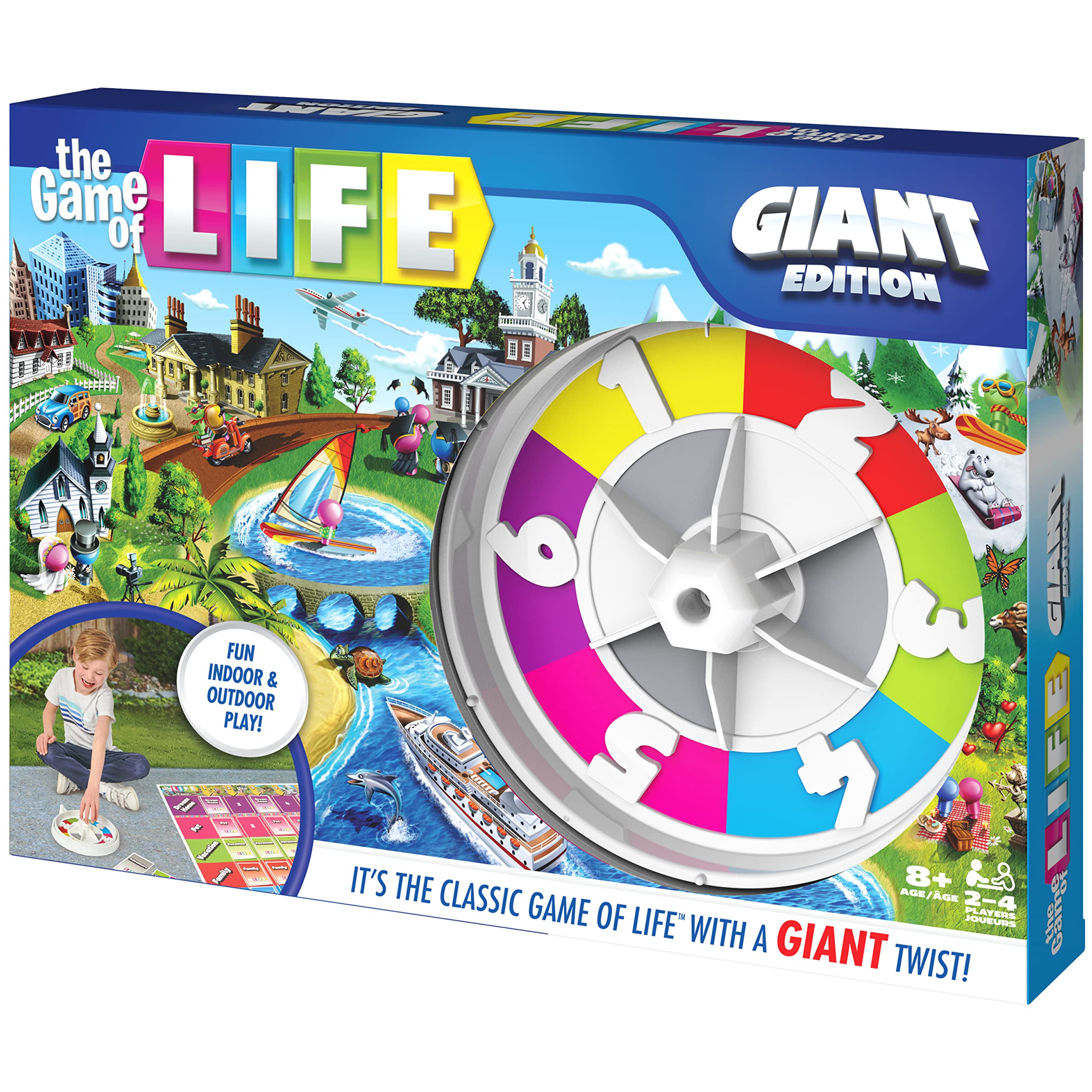 The Game of Life, Giant Edition Family Board Game Indoor/Outdoor Fun ...