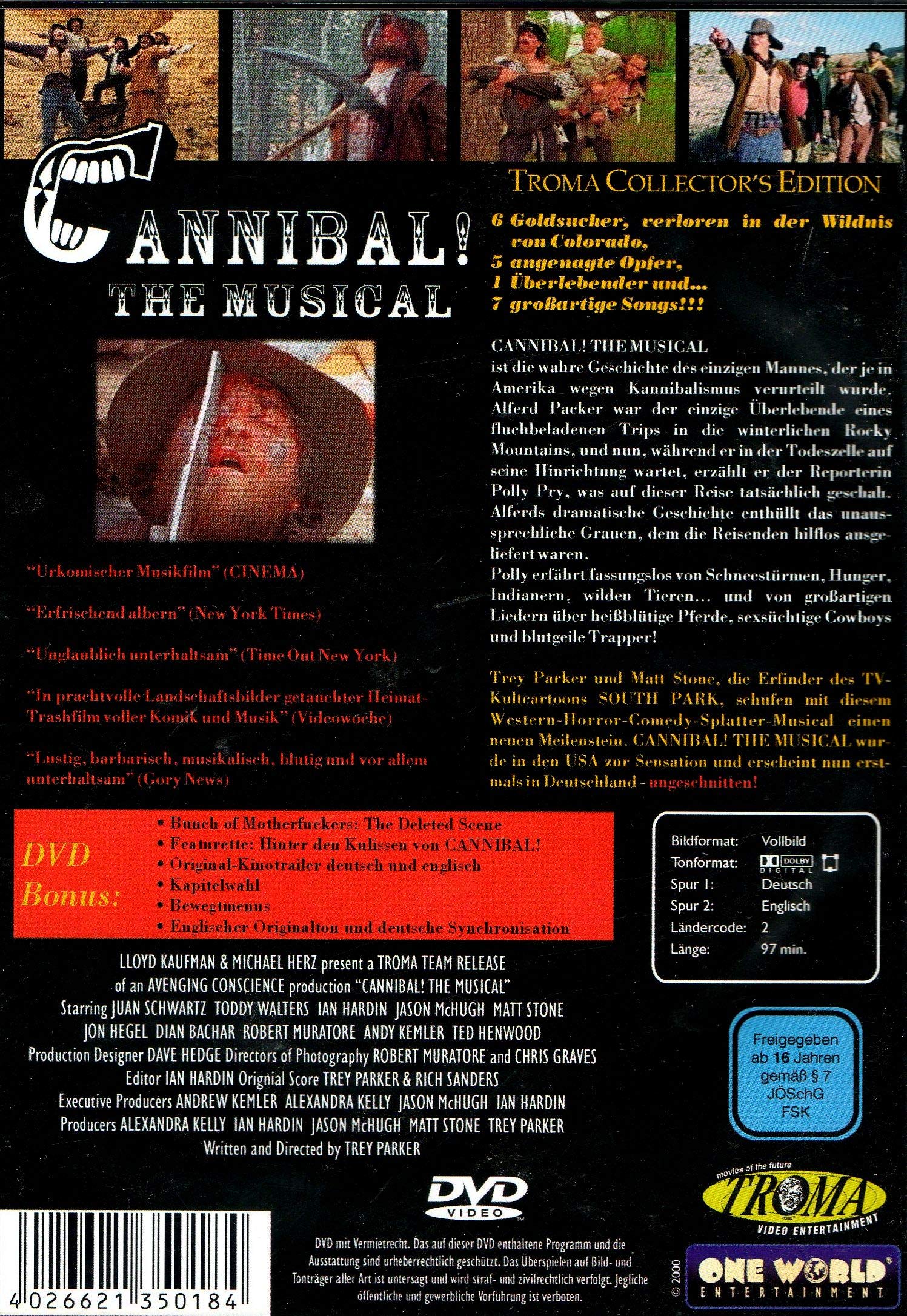 Cannibal! The Musical: Amazon.de: Robert Muratore, Alexandra Kelly ...