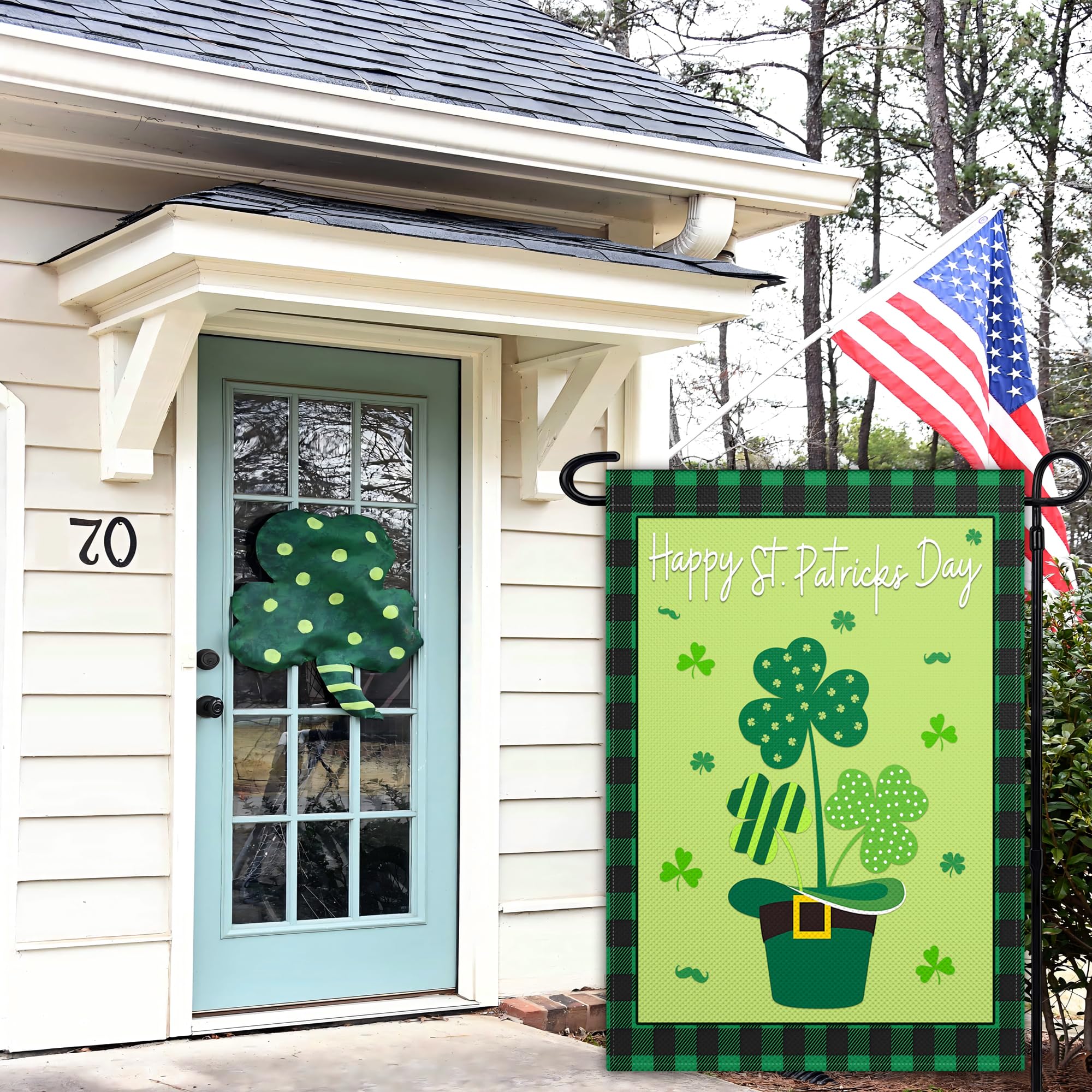 Snapklik.com : Happy St Patricks Day Garden Flags 12x18 Inch Double ...