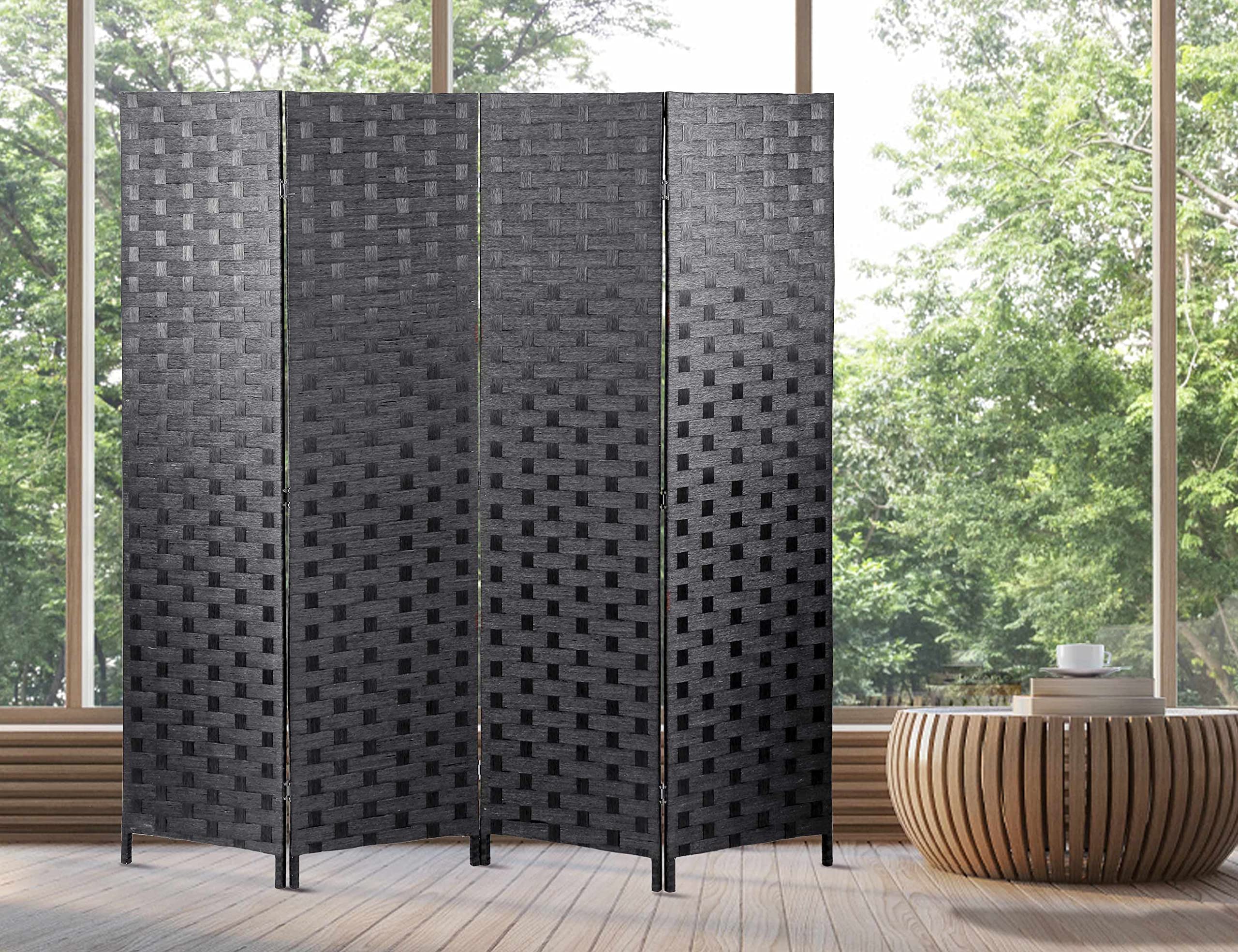 Buy Room Divider Wall, 6FT Room Dividers and Folding Privacy Screens, 4 ...