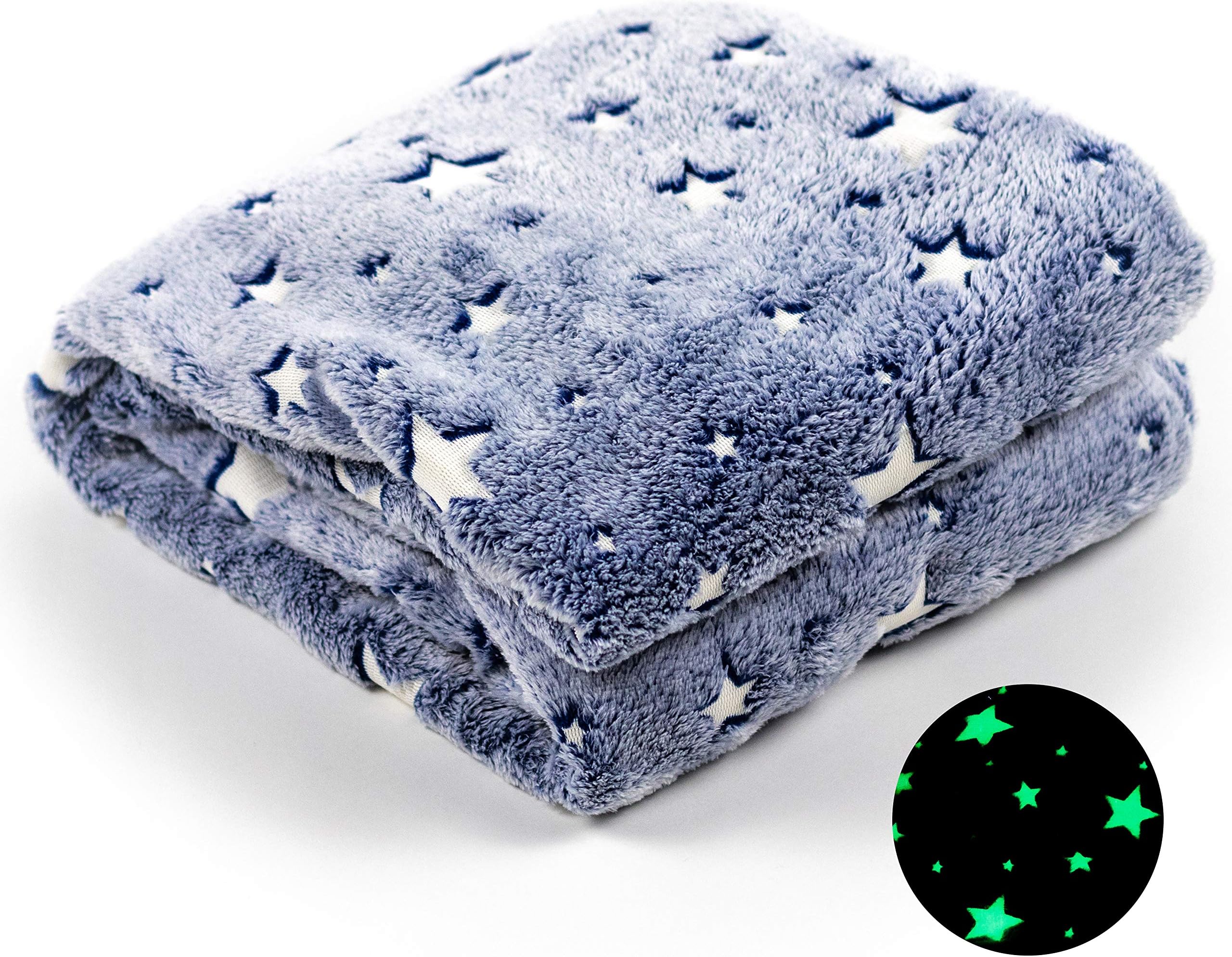 Amazon.com: ModernMade Glow in The Dark Blanket | Super Soft Cozy ...