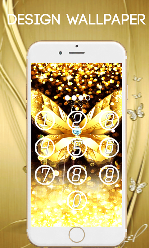 Golden Butterfly Luxury Lock Screen:Amazon.com:Appstore for Android