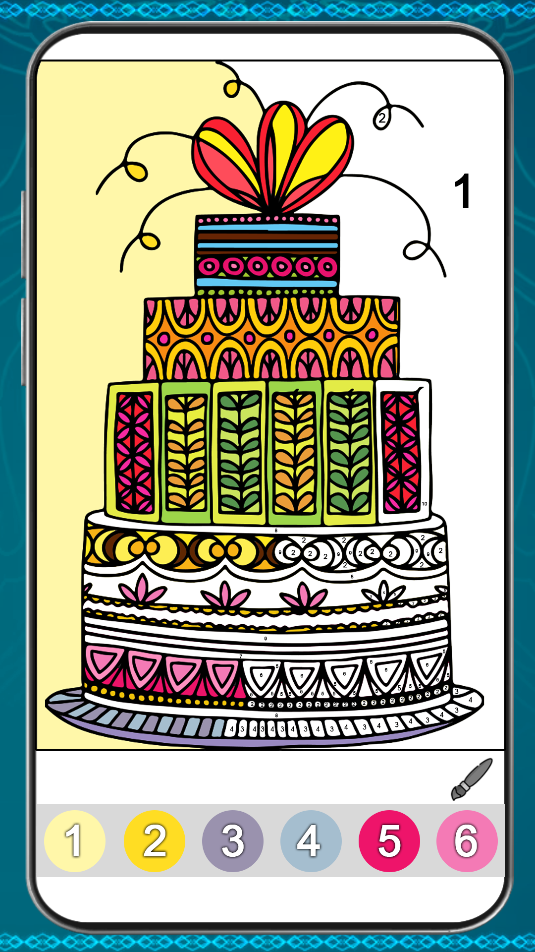 Cakes Color By Number : Adult Coloring Book - Coloring Games - App on ...