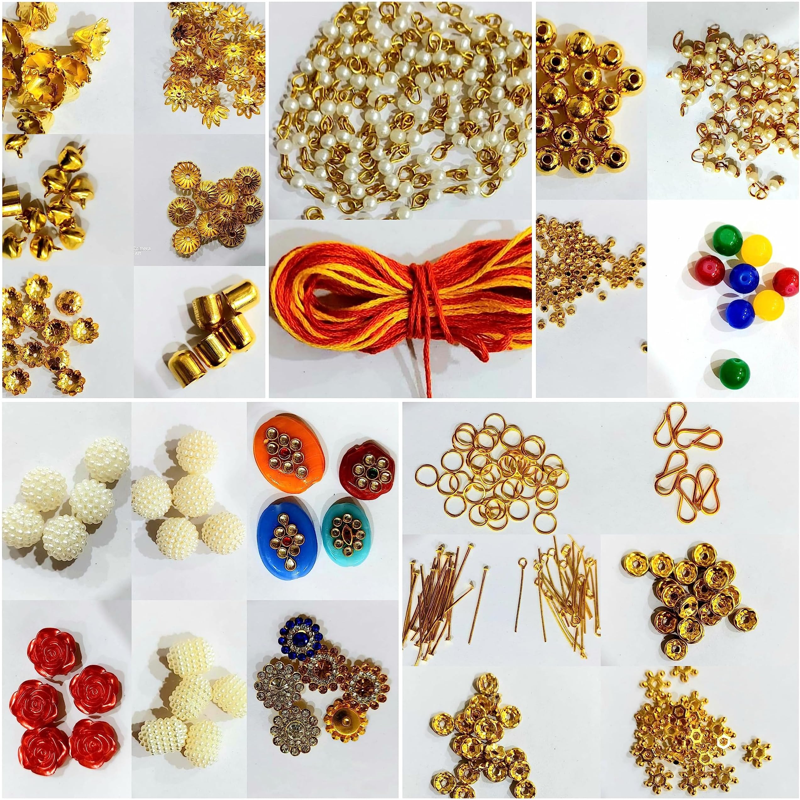 Goonmala Rakhi Making Kit DIY 15-20 Rakhi Include Fancy Rakhi Beads ...