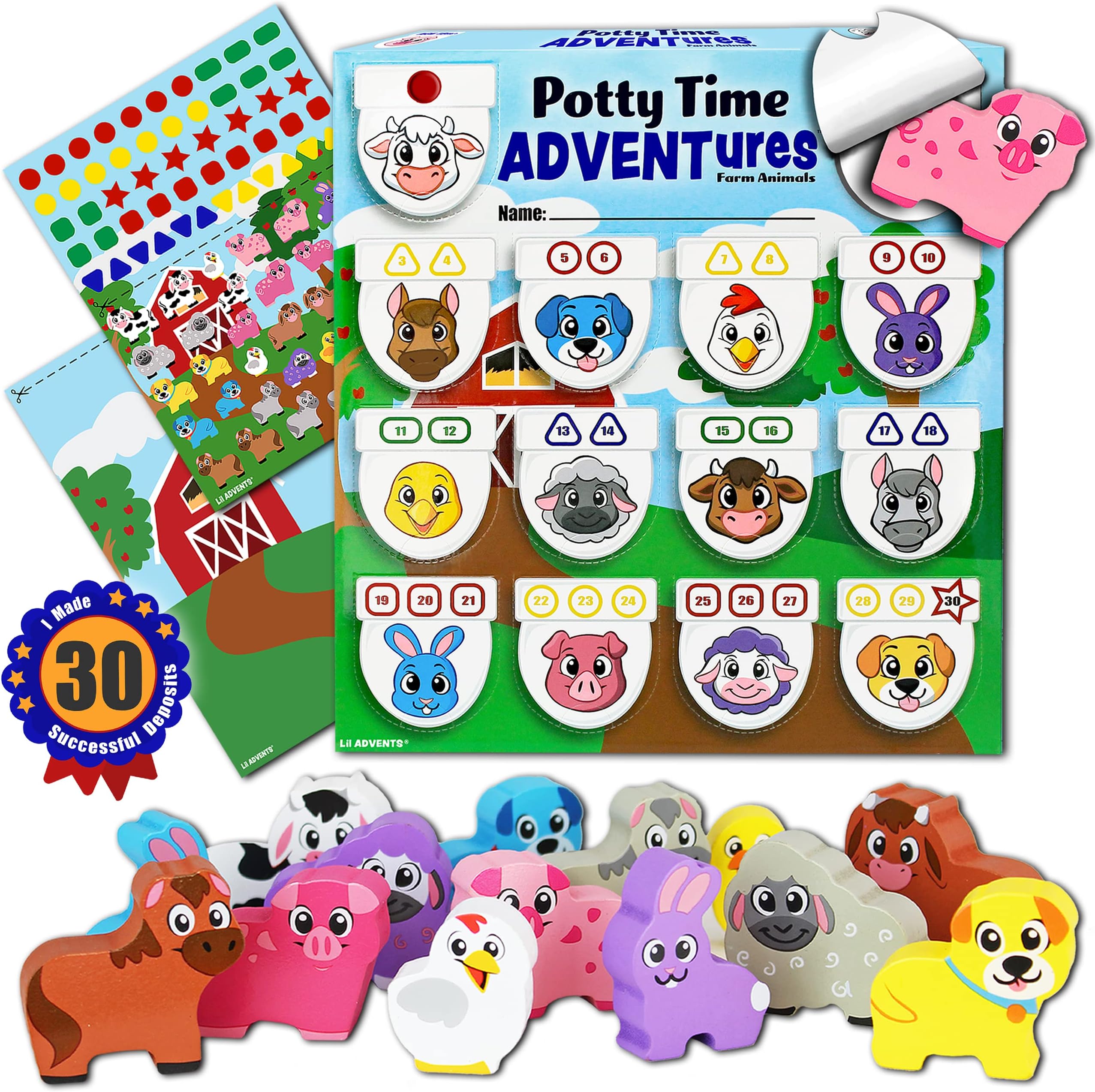 Hadley Designs Potty Training Rewards Box System - All-in-1 Potty ...
