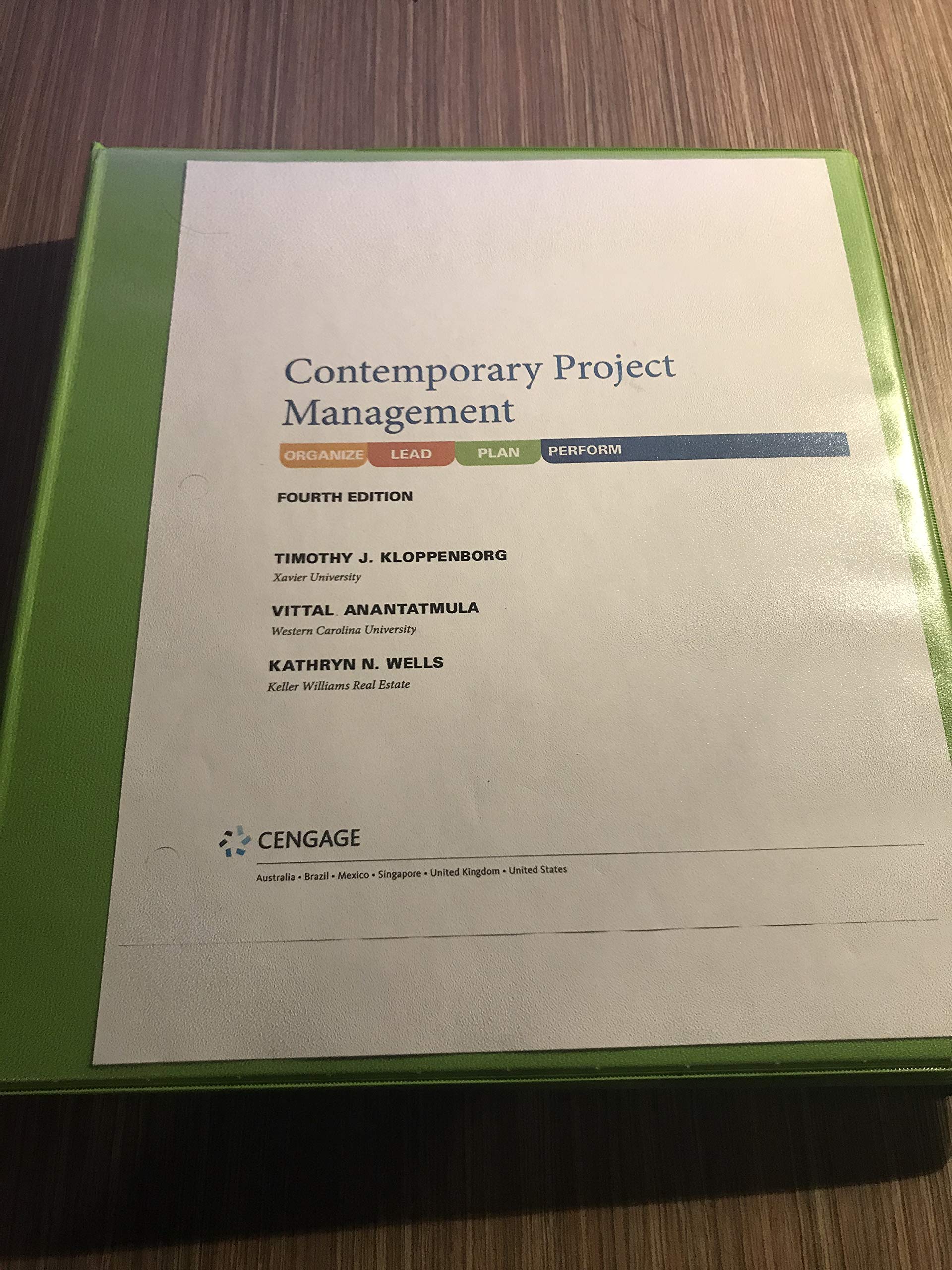 Contemporary Project Management Fourth Edition: unknown author ...