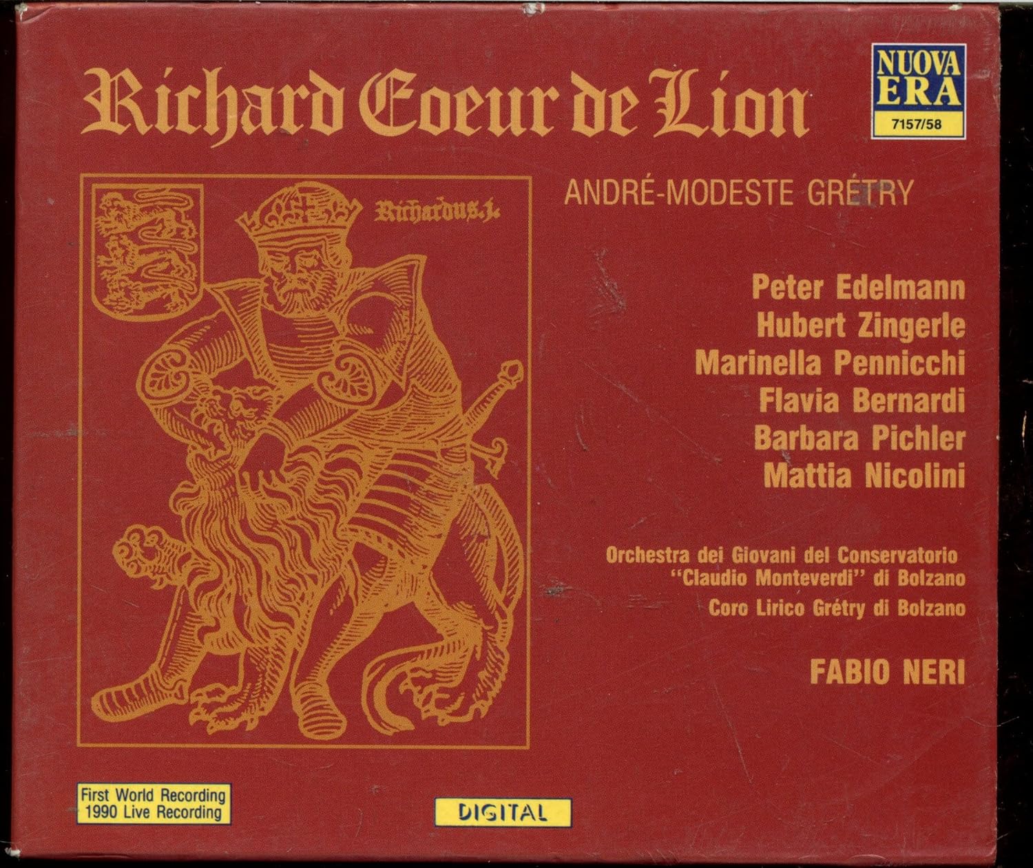 Gretry: Richard Coeur de Lion. (Barbara Pichler, Hubert Zingerle, Peter ...