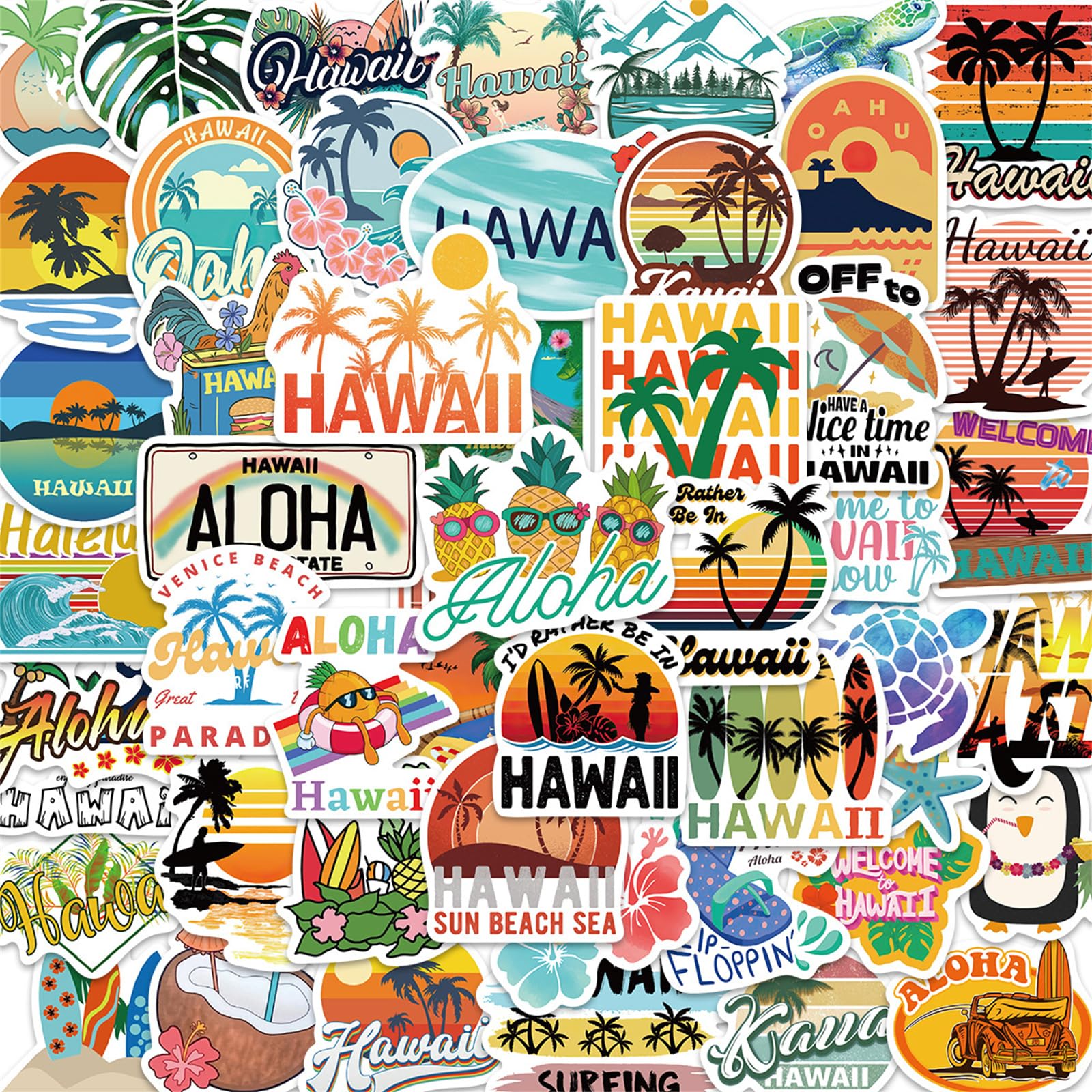 Beach Stickers Aesthetic