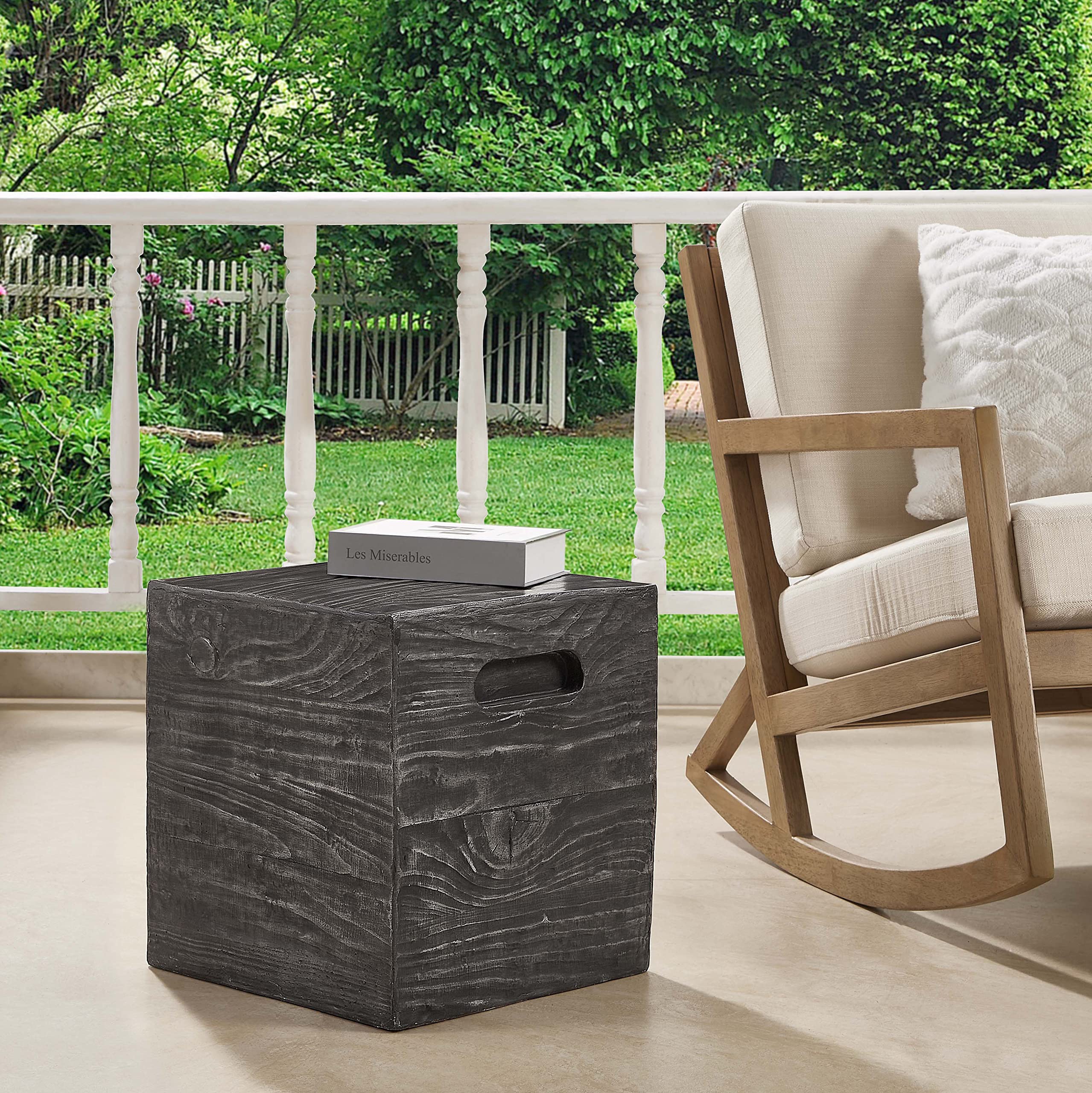 Snapklik.com : Ball & Cast Concrete Stool End Table