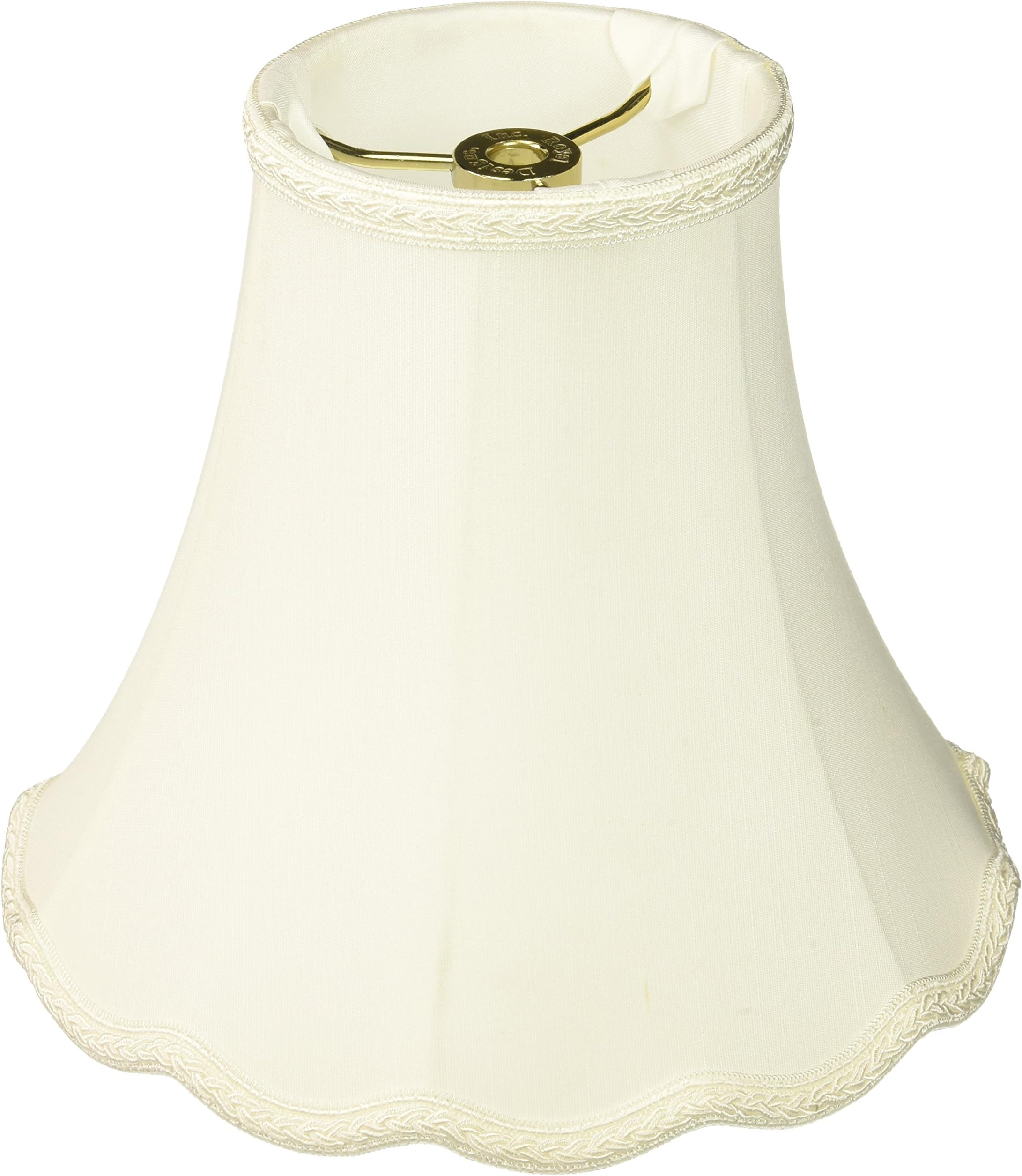 Creme Small Bell Lamp Shade 6" Top x 12" Bottom x 9" Slant x 8.5" High ...