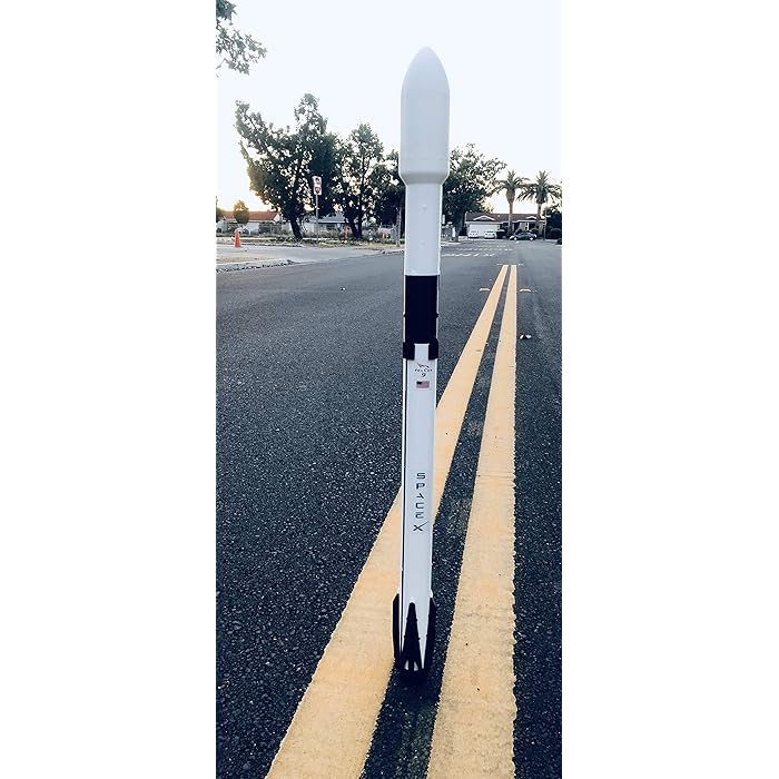 Buy 3D Printed SpaceX Falcon 9 Block 5 Rocket Model | 1:87 Scale ...