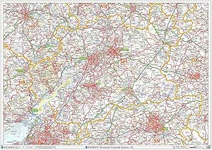 Gloucester - GL - Postcode Wall Map - Paper : Amazon.co.uk: Stationery ...