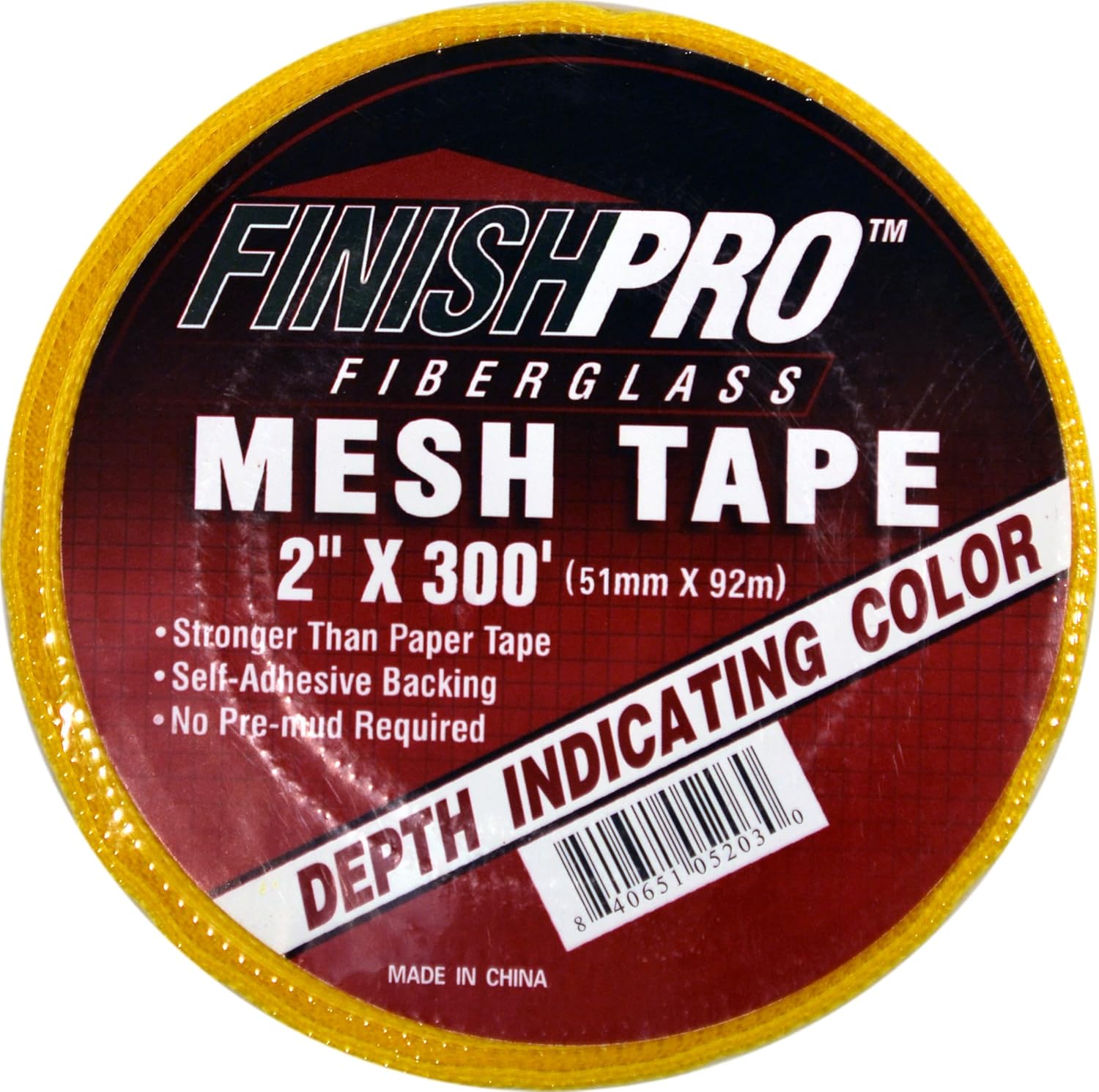 Finish Pro 5-203 Fiberglass Mesh Joint Tape, Yellow 2-Inch X 300-Foot ...