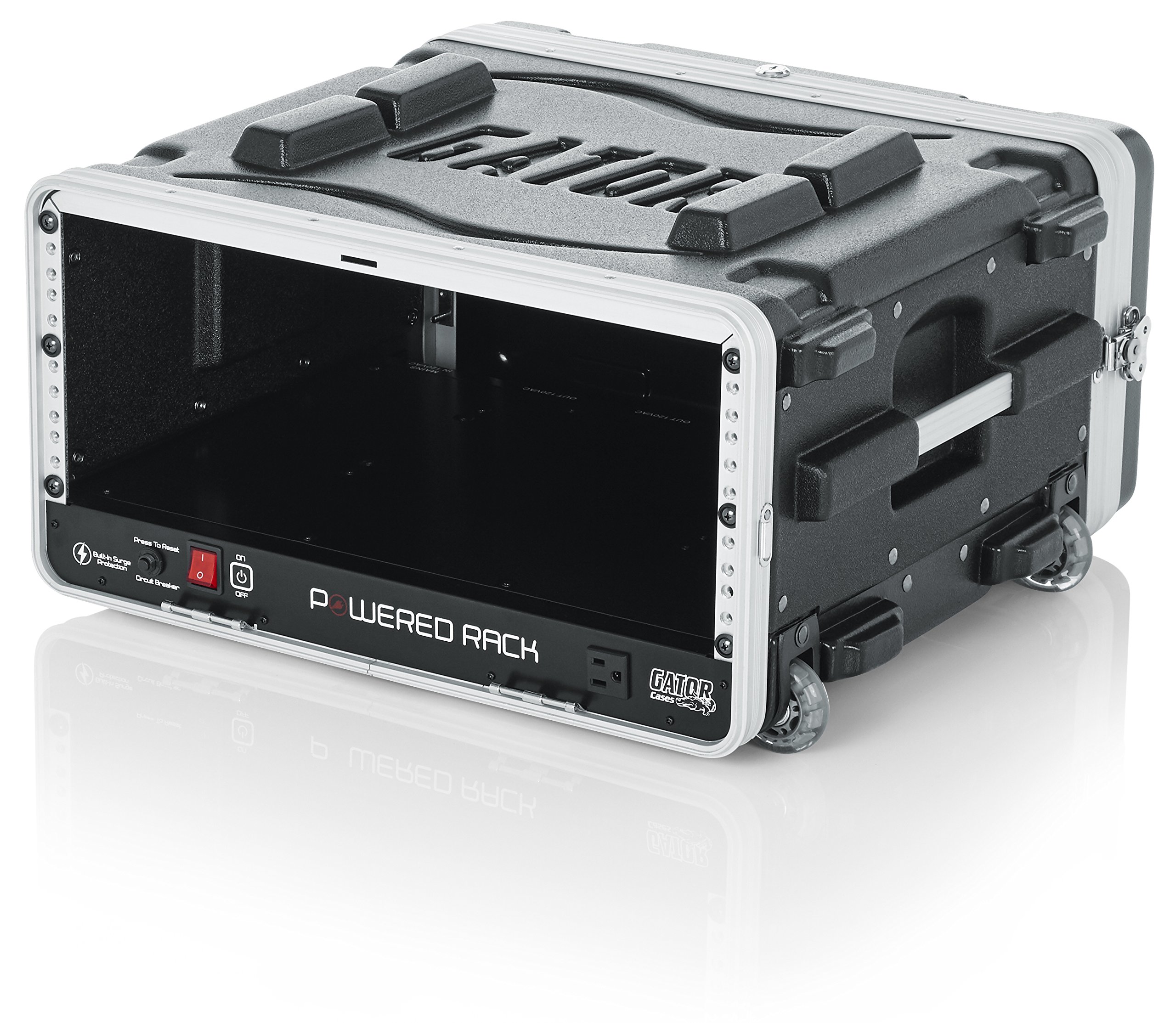 Gator Cases Lightweight Molded 4U Rack Case with Built-in Power Supply ...