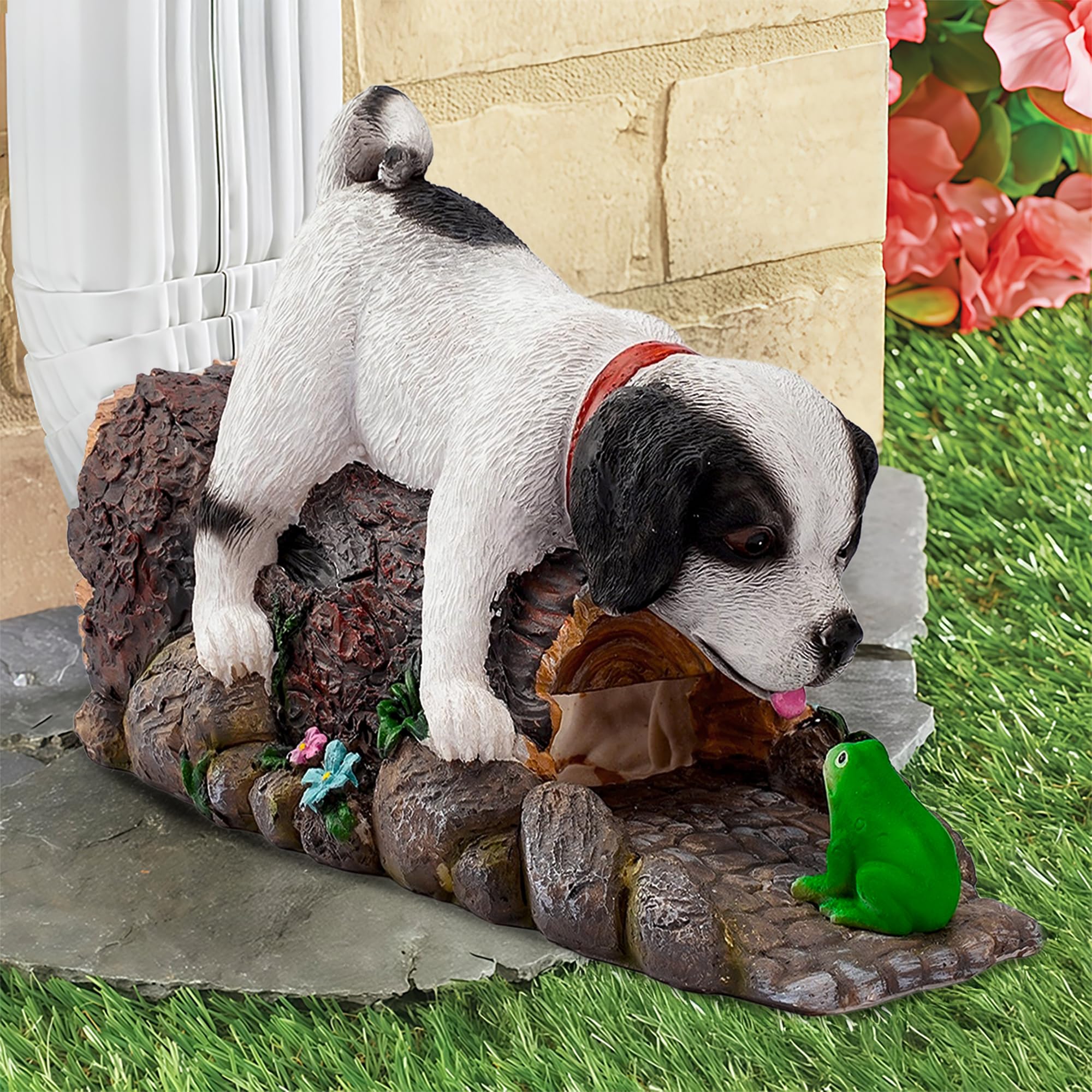 Snapklik.com : Funny Dog Gutter Downspout Statue, Splash Block, Eco ...