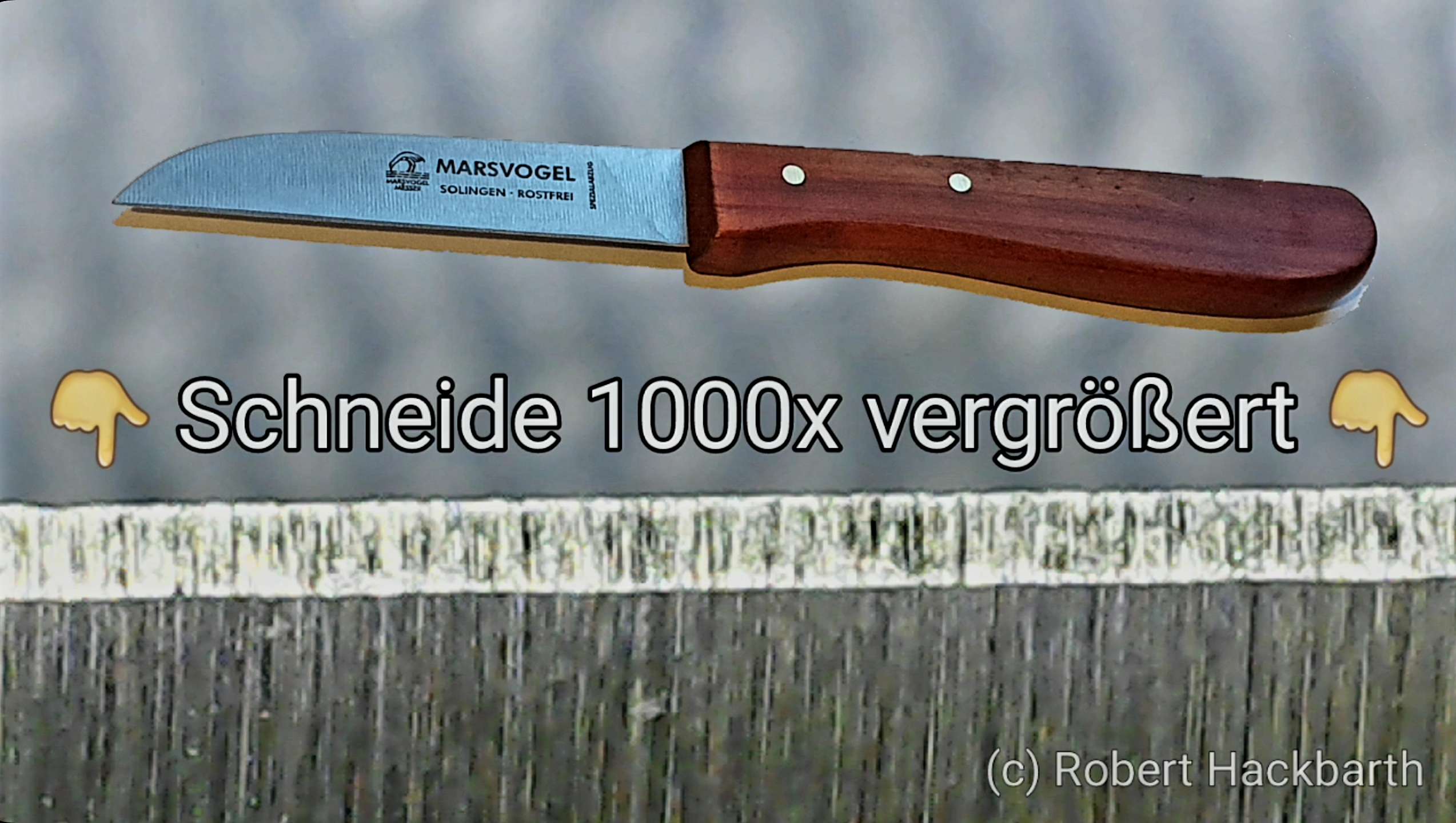 Marsvogel - Duo Pack Gemüsemesser Set - gemischte Klinge - Griffe aus ...