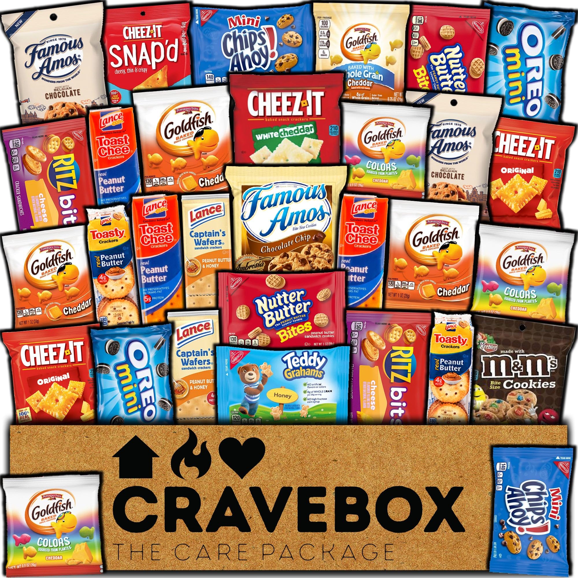Amazon.com: CRAVEBOX Cookies and Crackers Snack Box Variety Spring Care ...