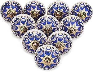 FURNISHFUL FINESSE Knobs for Cabinets and Drawers - Door Knobs for Cupboards Assorted Hand ...