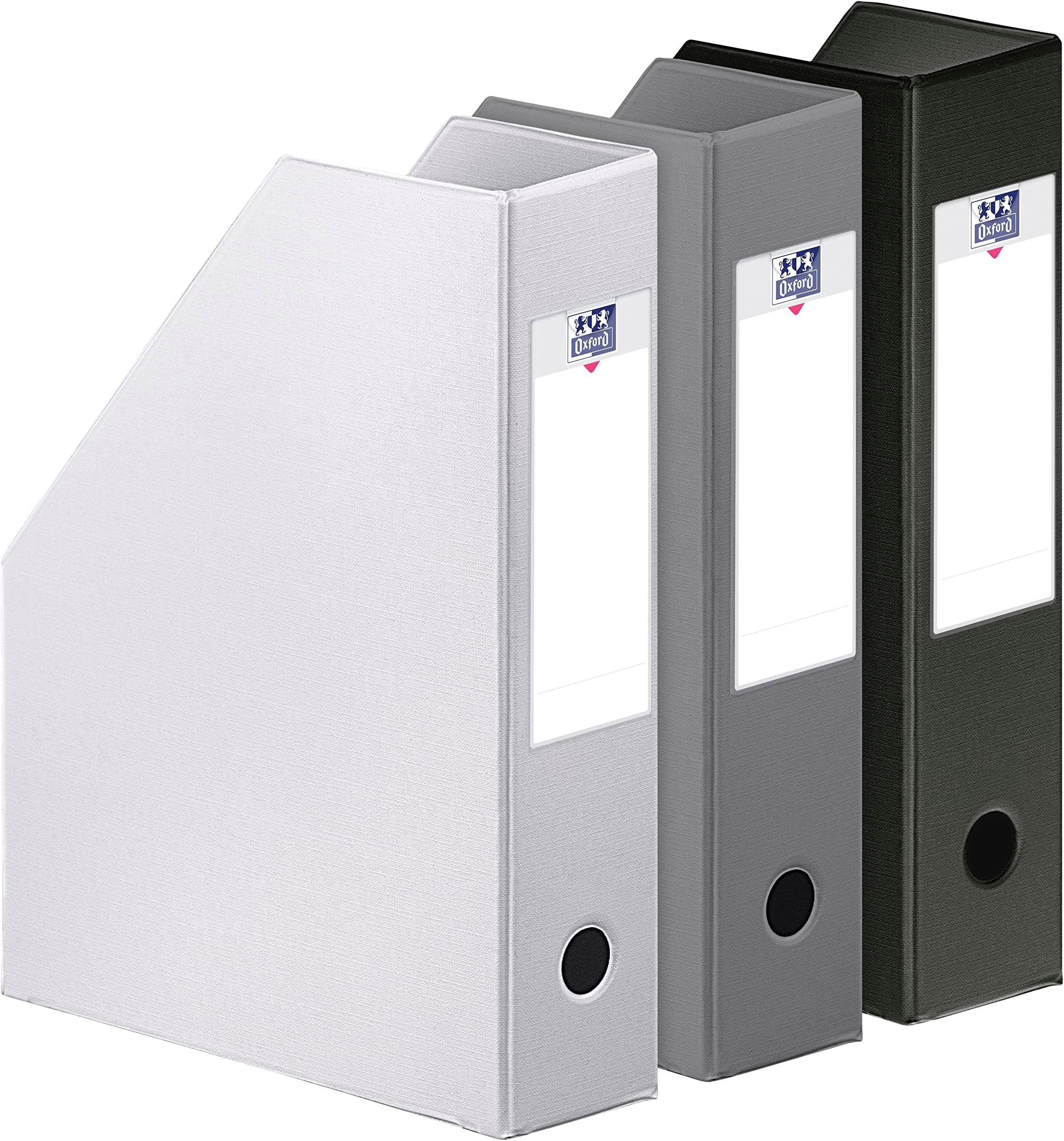 Oxford Color Life Urban Set of 3 Magazine File PVC Spine 7 cm White ...