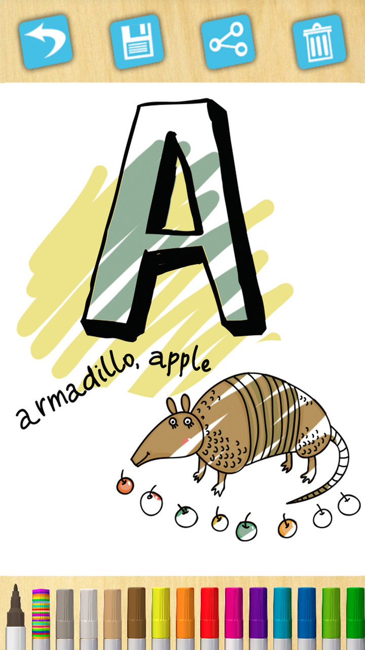 Aplicación Pinta ABC Mágico en Amazon Appstore