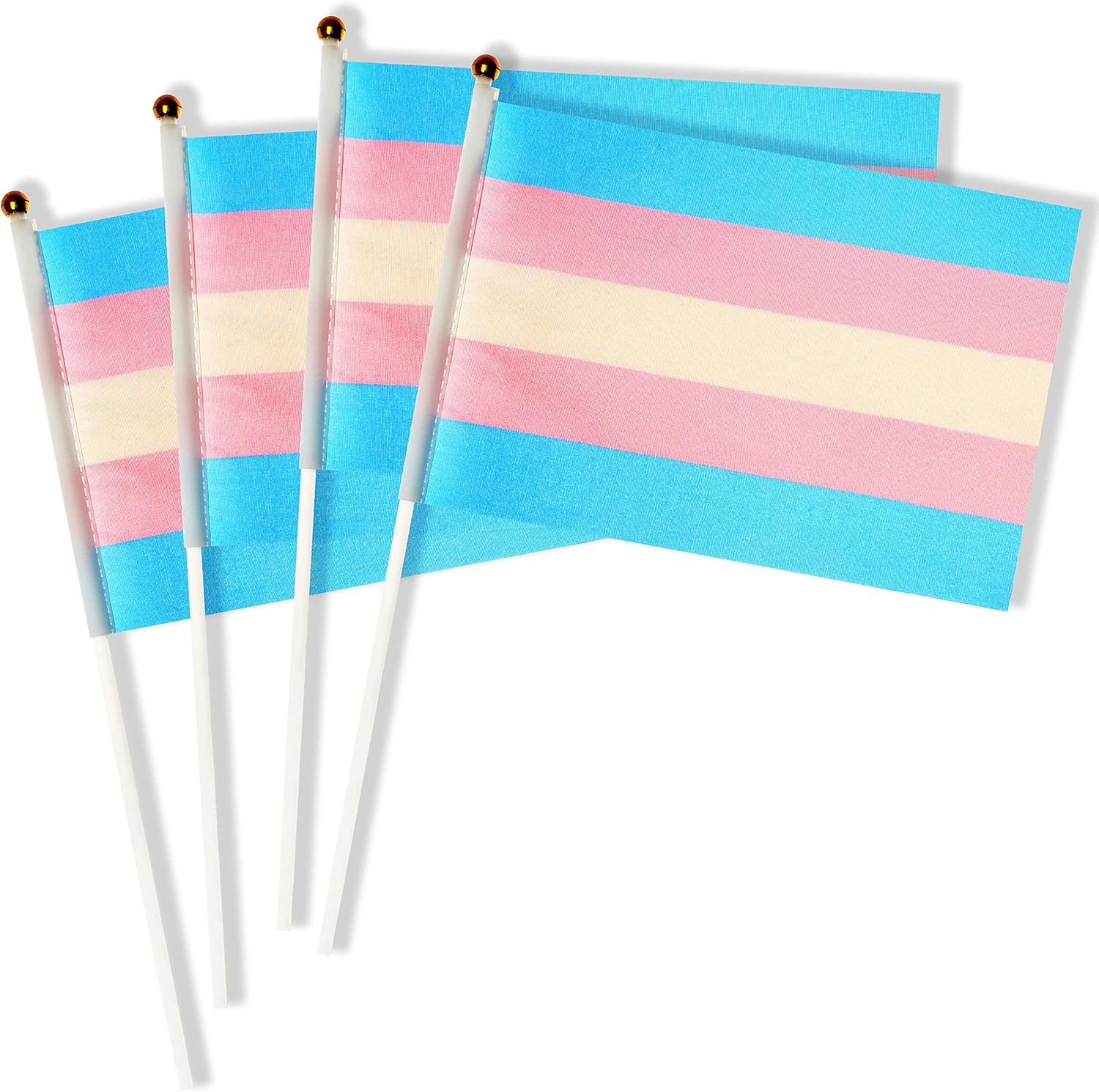 Amazon.com : 50 Pack Transgender Rainbow Pride Stick Flag,Small Mini ...