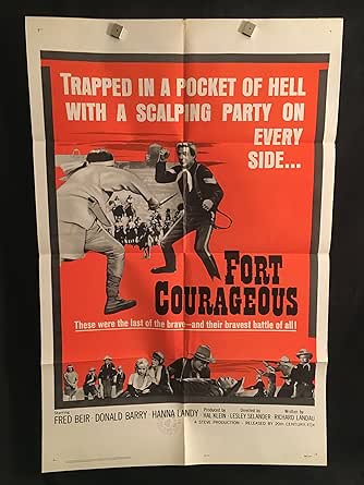 Fort Courageous 1965 Original Vintage One Sheet Movie Poster, Country ...