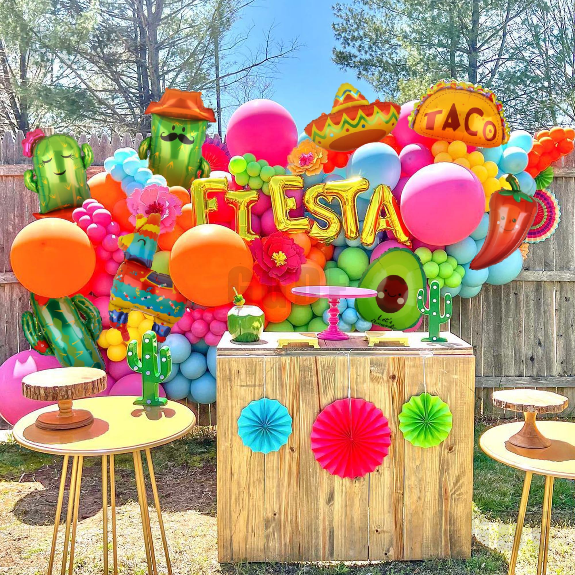 Snapklik.com : Mexican Party Decor Fiesta Balloons Taco Llama Cactus ...