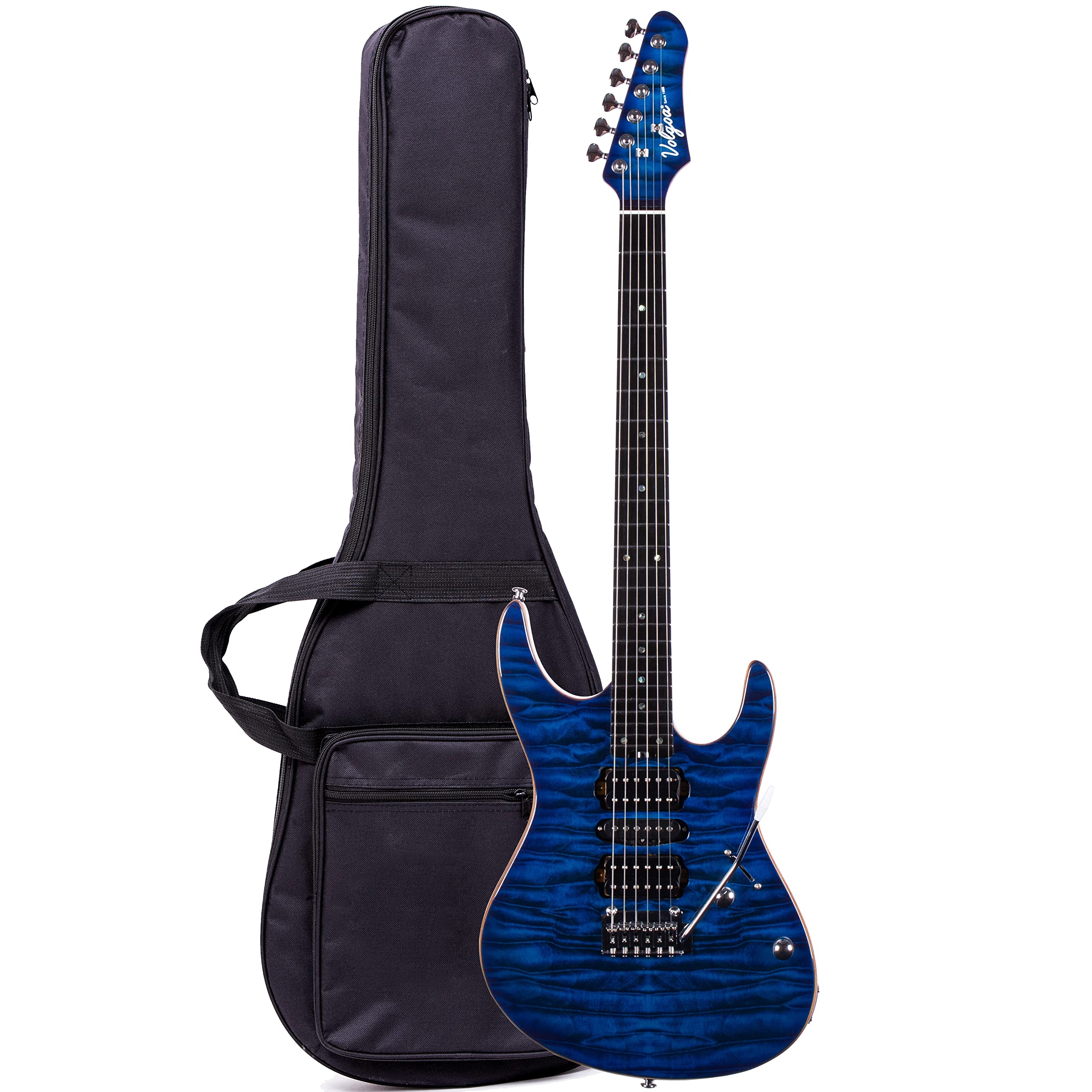 Volgoa VLG-6 6-String Electric Guitar with HPL Fretboard, Roasted Maple ...