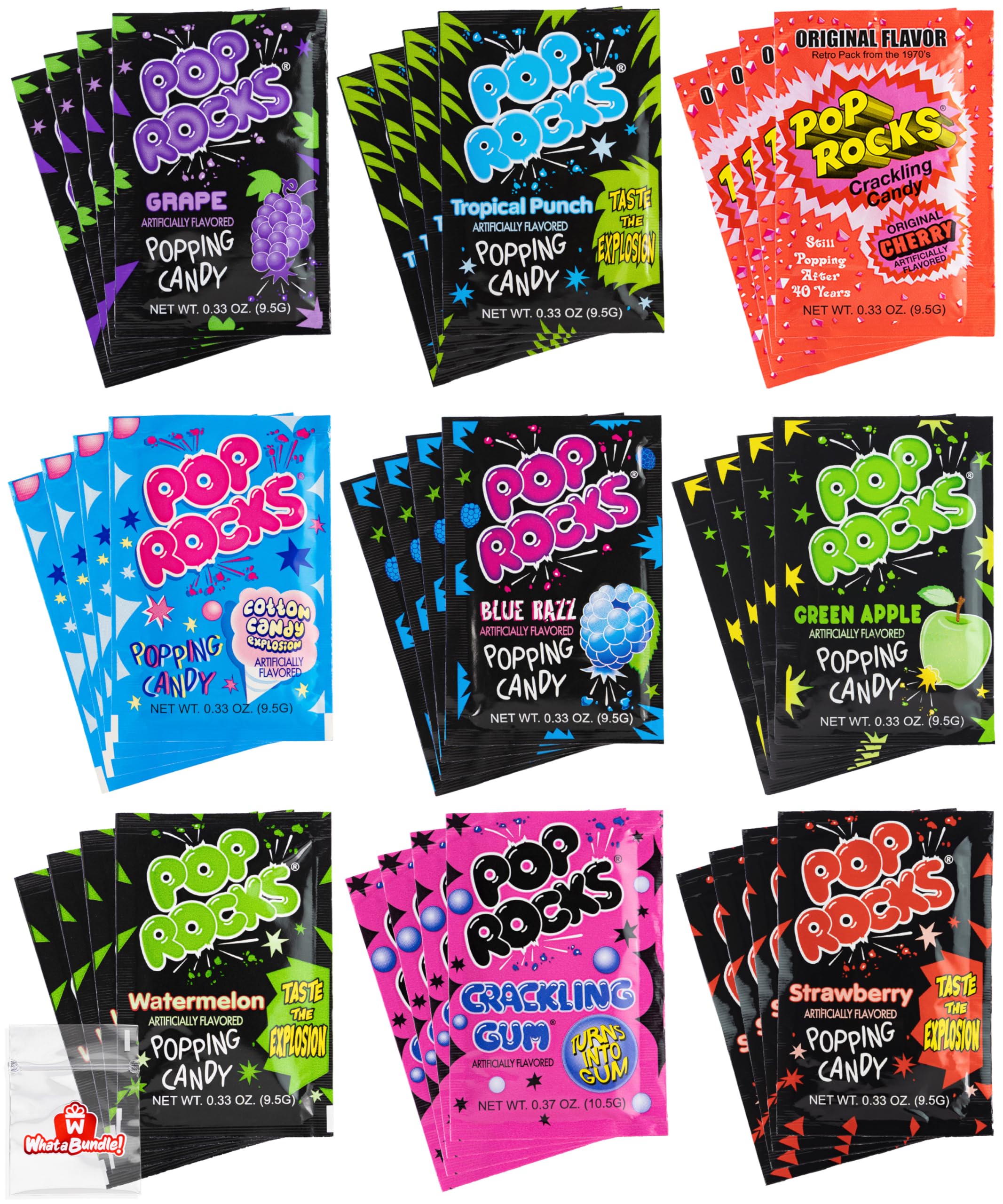 Amazon.com : Pop Rocks Candy Variety Pack - All 9 Flavors - Nostalgic ...